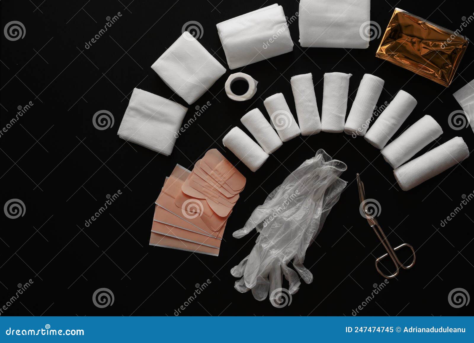 First aid kit stock image. Image of bandaid, healthy - 247474745