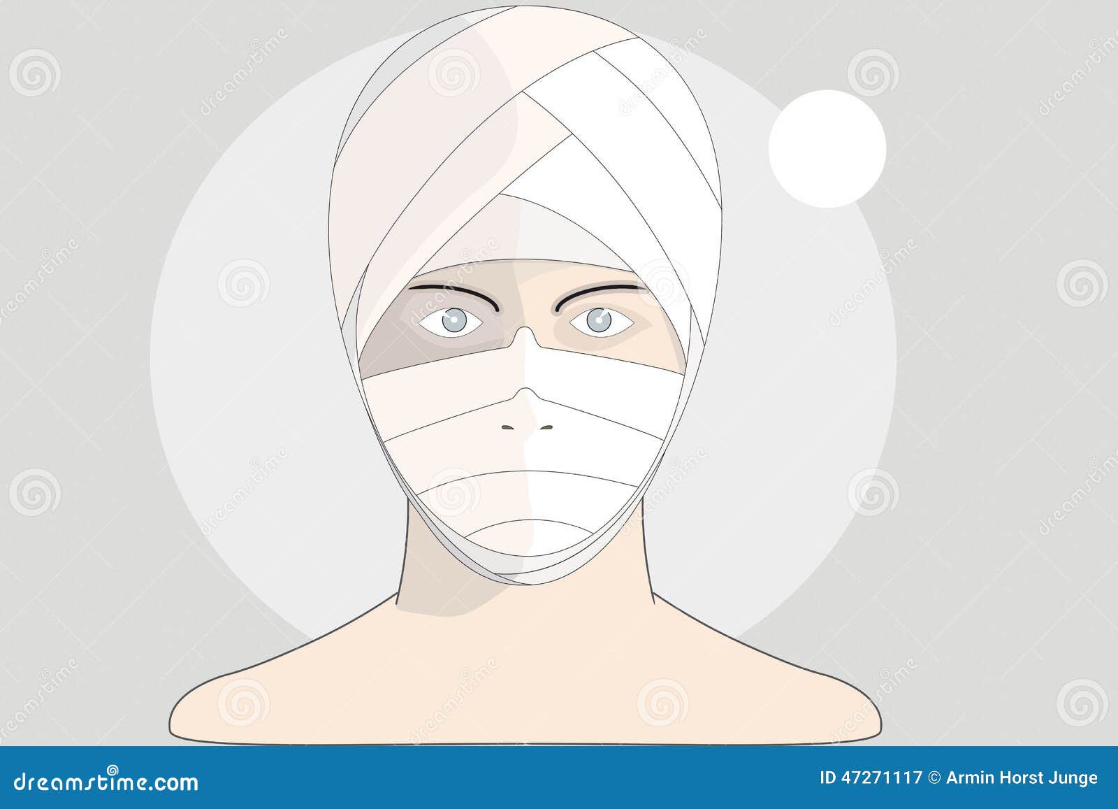 Nurse Bandages An Injured Patient In The Hospital Room. Medical Care ...