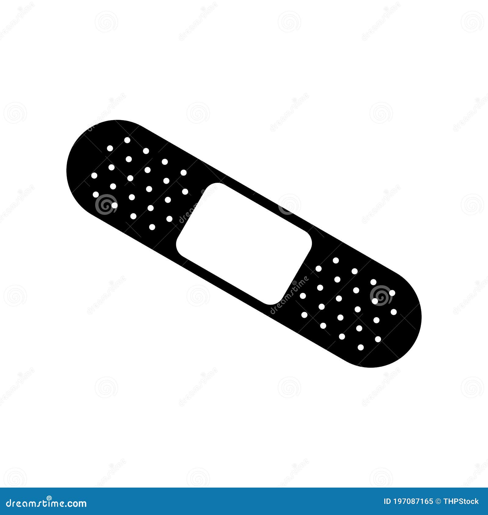 Bandaid Bandage Vector stock vector. Illustration of plaster - 197087165