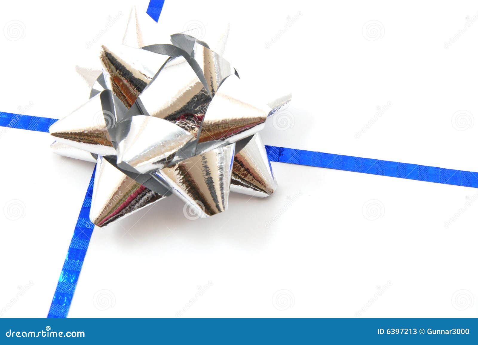 Bande image stock. Image du bleu, festif, cadeau, blanc - 6397213