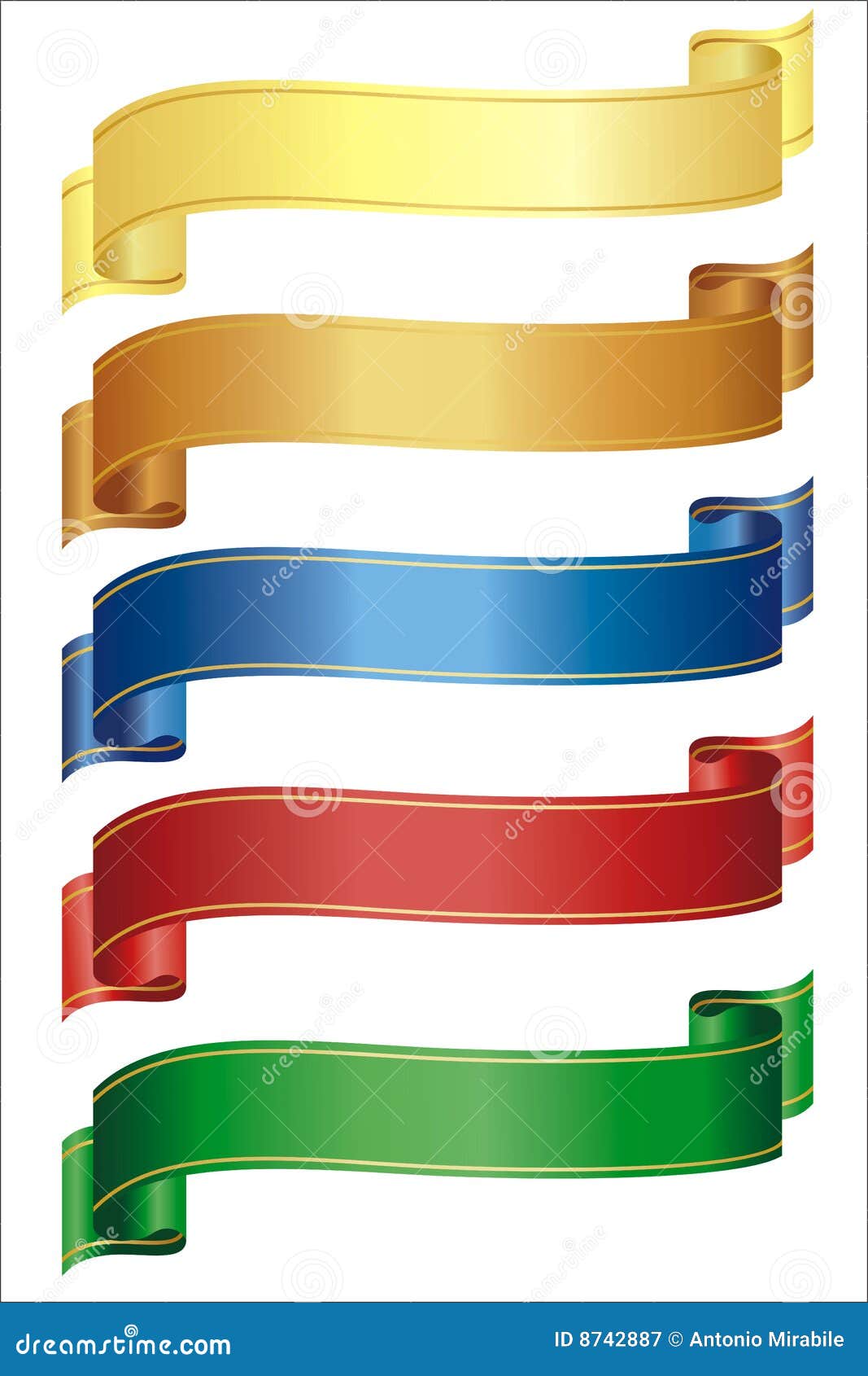 Bande illustration de vecteur. Illustration du drapeau - 8742887