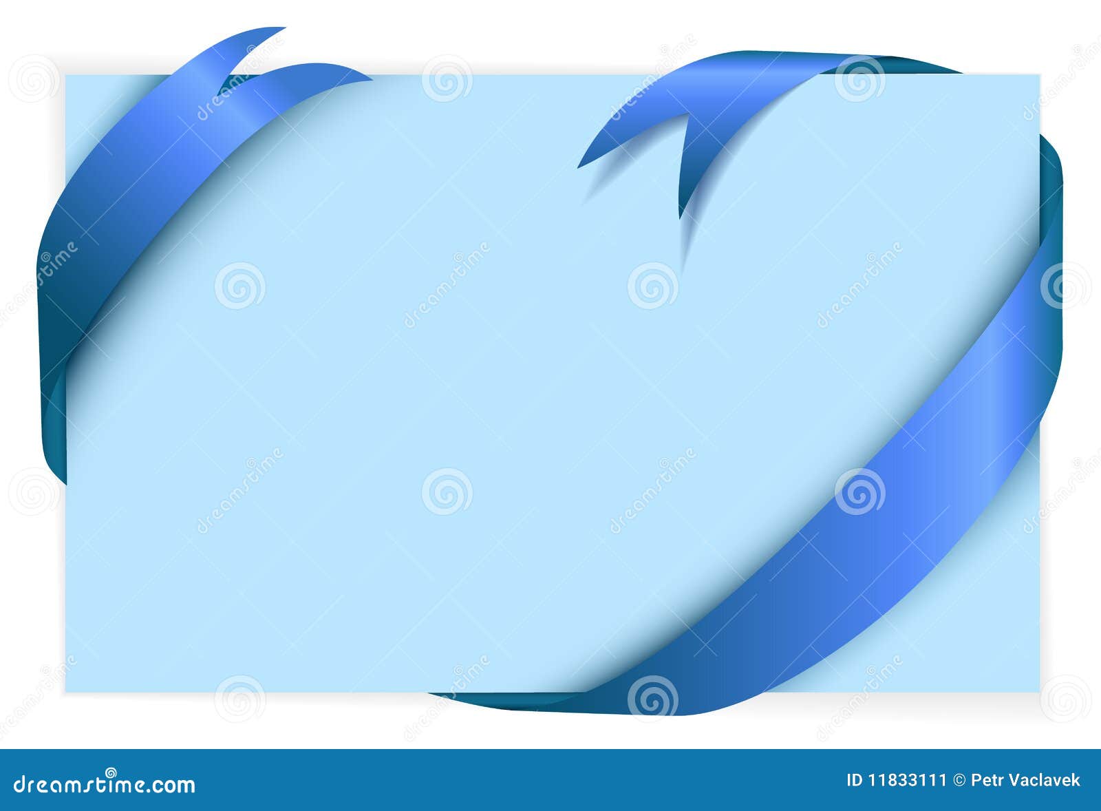 Bande Bleue Autour De Papier Bleu-clair Blanc Illustration de Vecteur ...