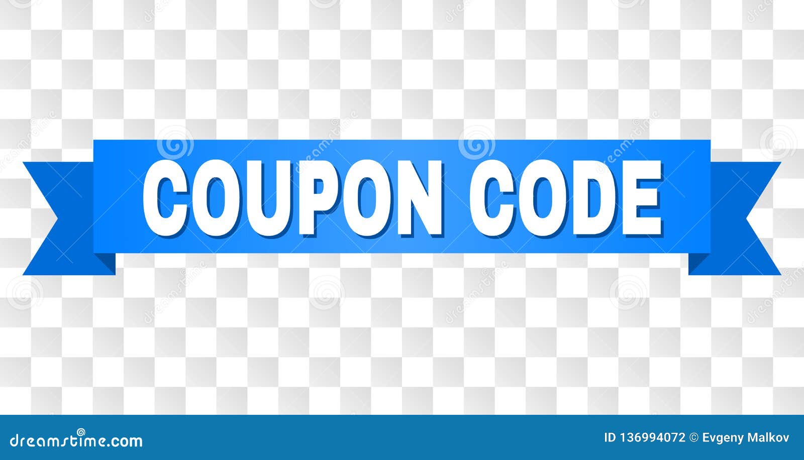 Bande Bleue Avec Le Titre De CODE De BON Illustration de Vecteur ...