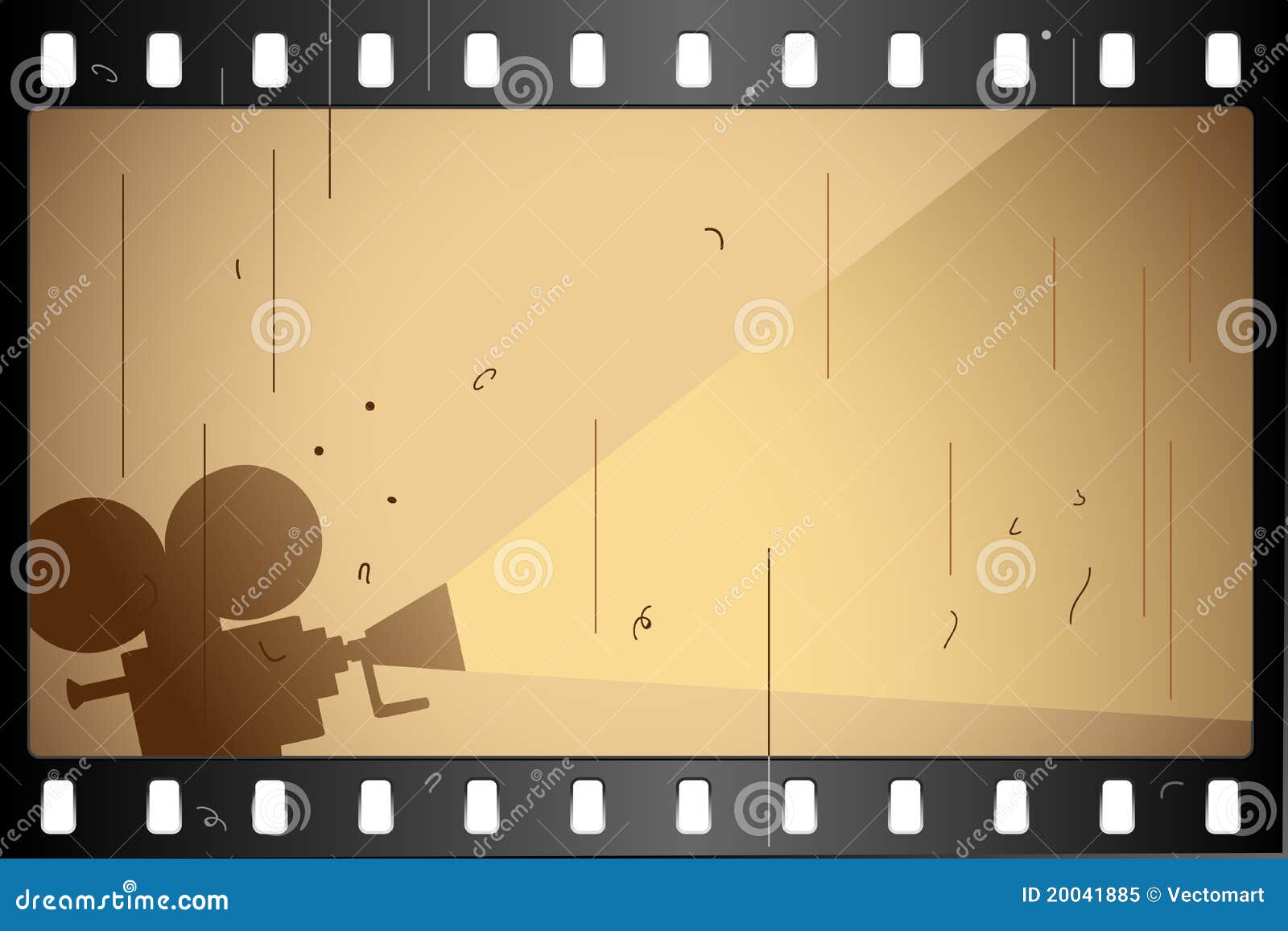 Bande de film illustration de vecteur. Illustration du cercle - 20041885