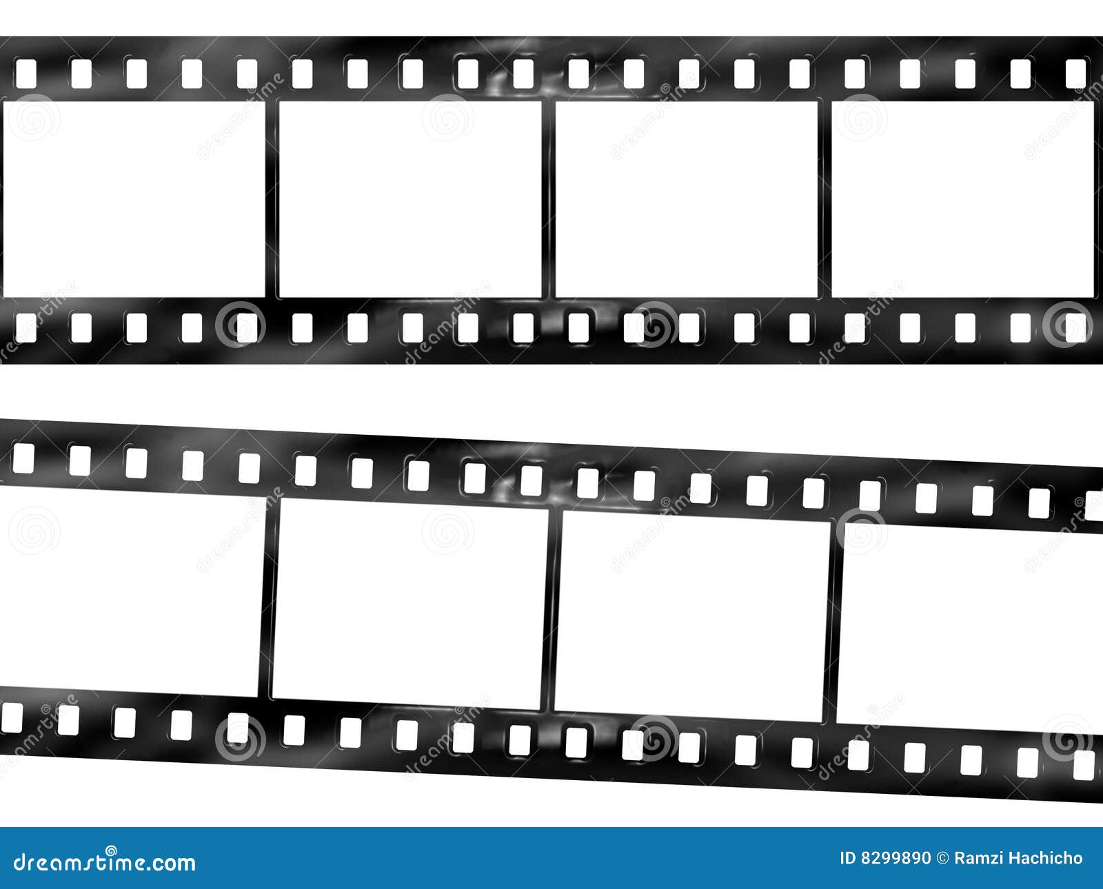 Bande de film photo stock. Image du blanc, producteur - 8299890