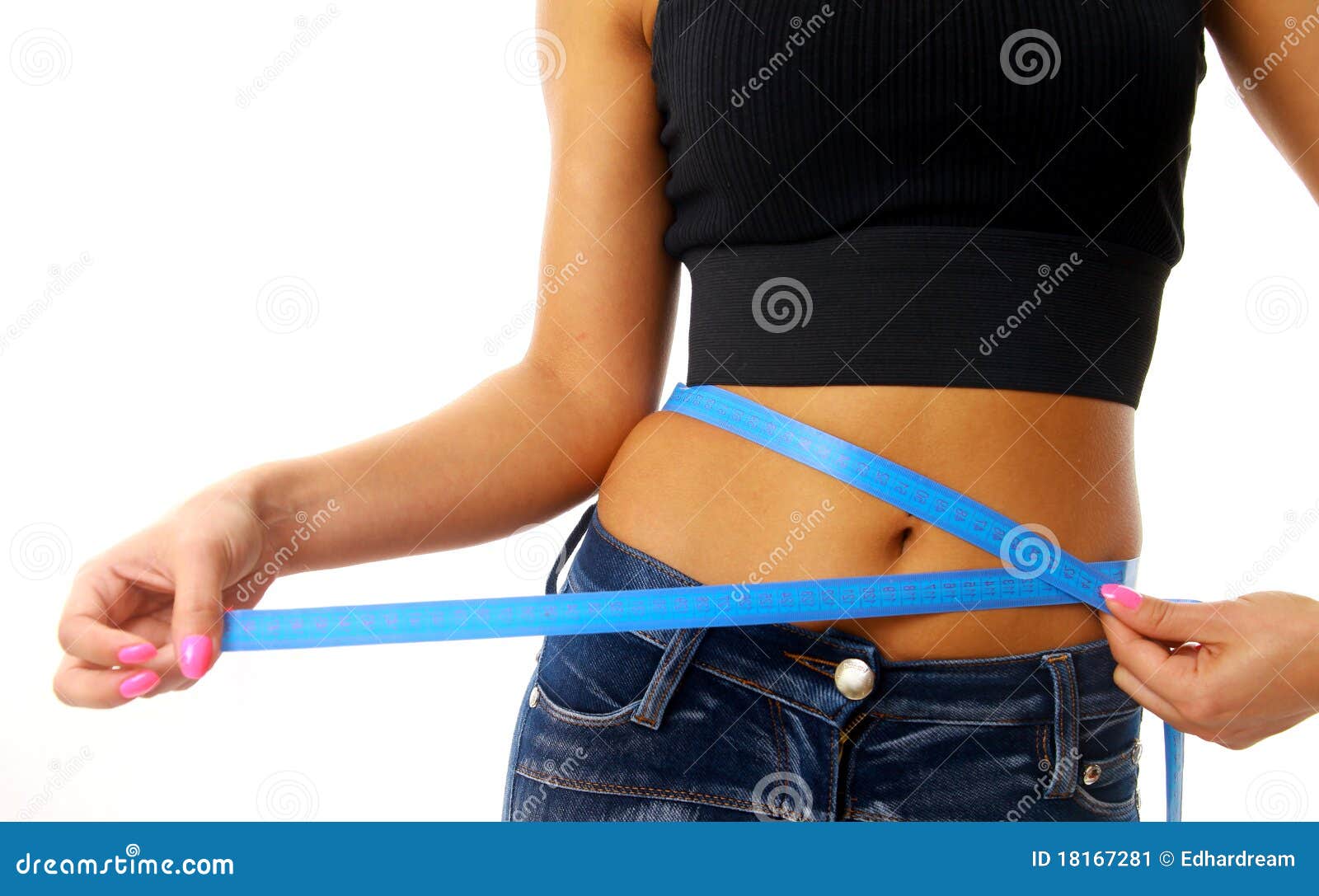 Bande De Mesure Autour De Mince Image stock - Image du overeating ...