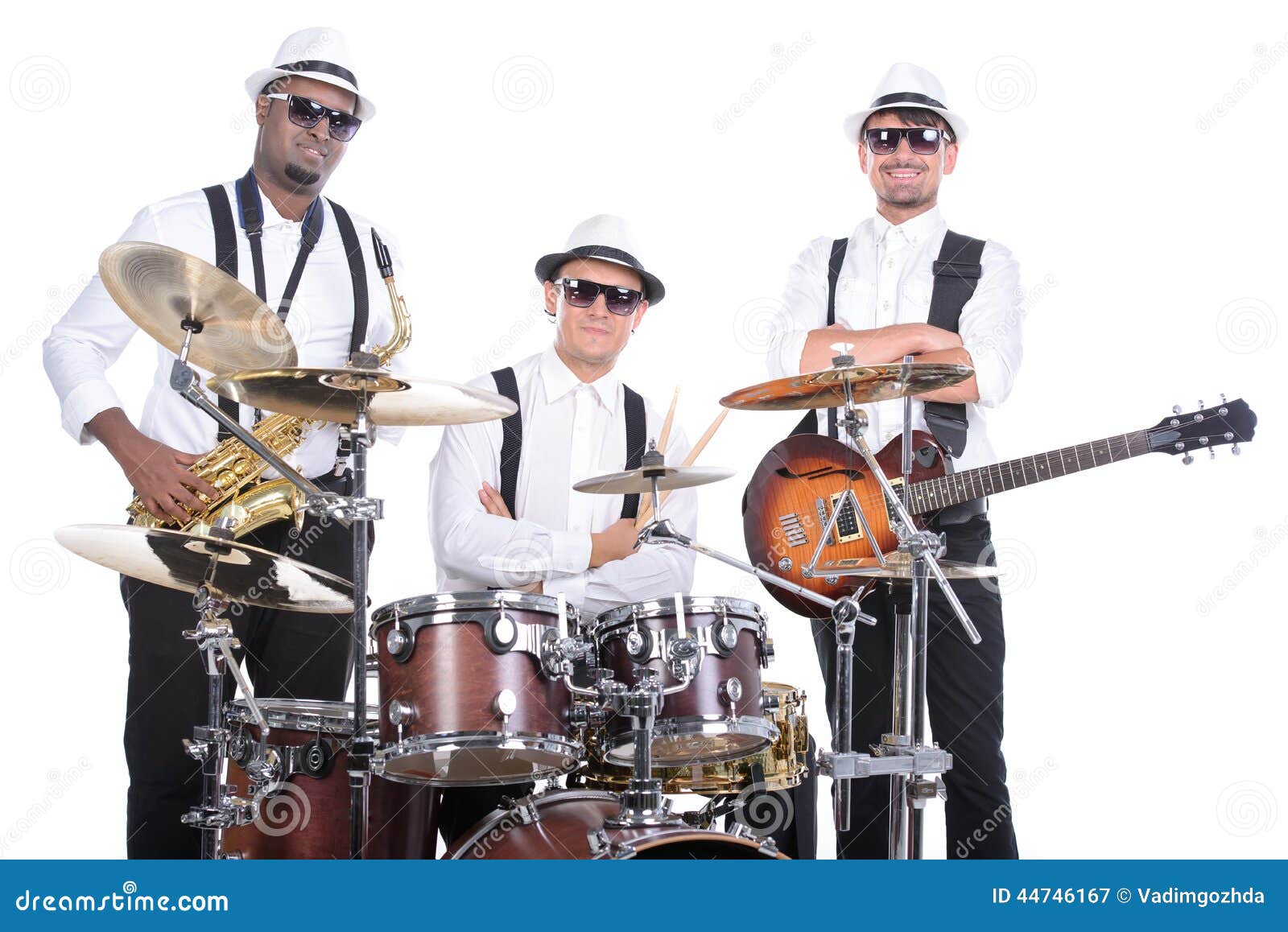 Bande de musique image stock. Image of femelle, type - 44746167