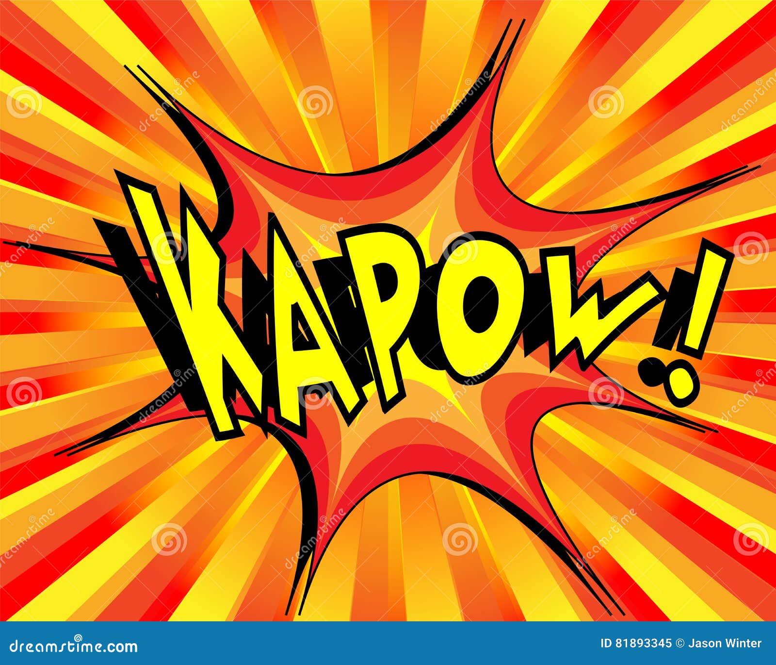 Bande Dessinée De Explosion Kapow Illustration de Vecteur ...