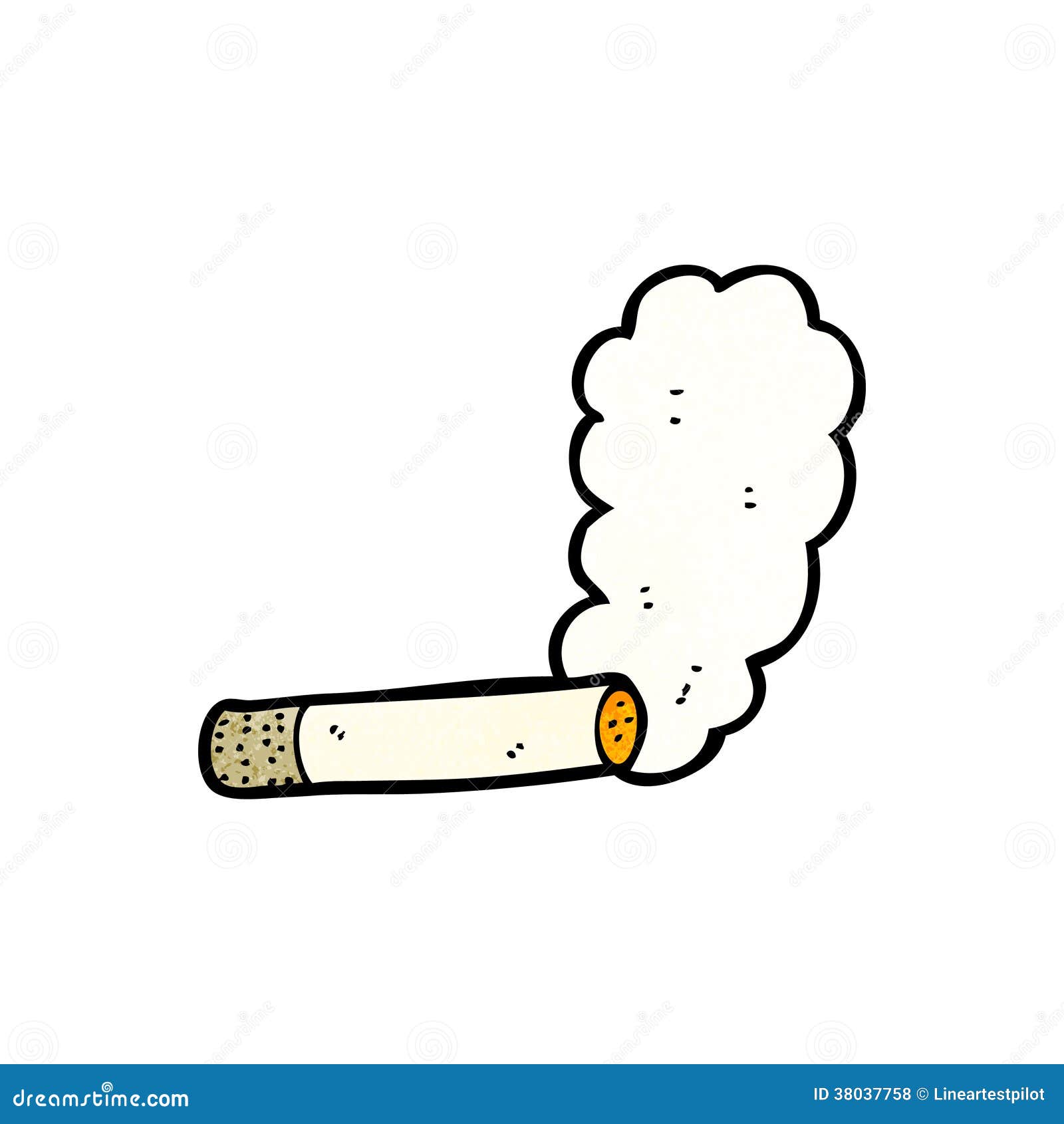 Bande Dessinée De Tabagisme De Cigarette Illustration de Vecteur ...