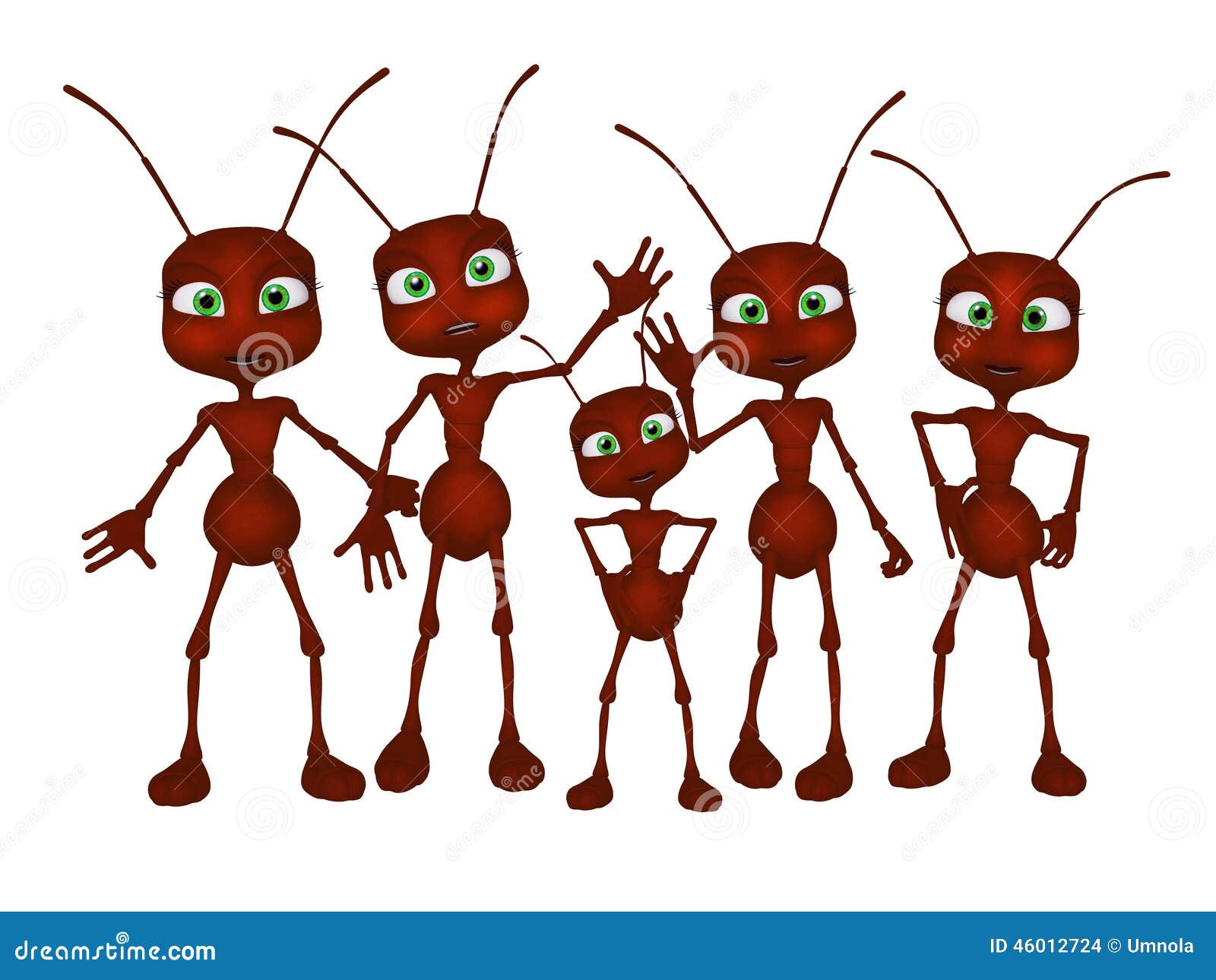 Bande Dessinée Des Fourmis 3d Illustration Stock - Illustration du ...