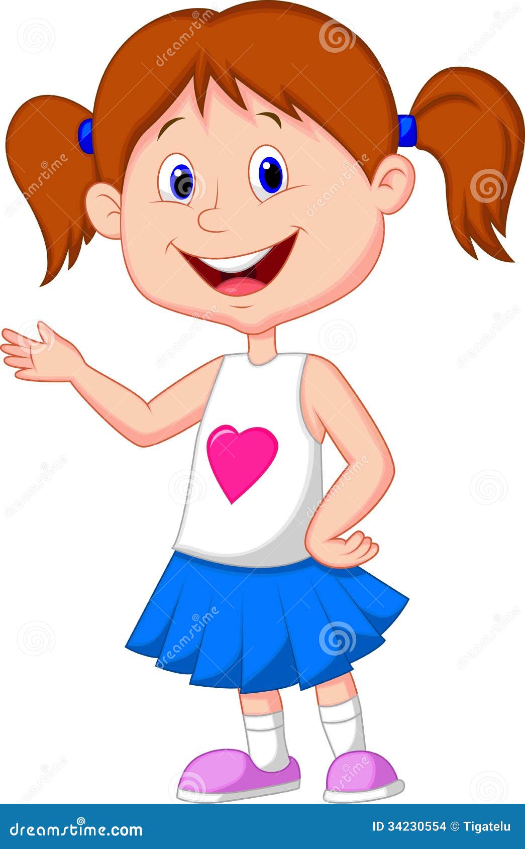 Bande Dessinée Mignonne De Fille Illustration de Vecteur - Illustration ...