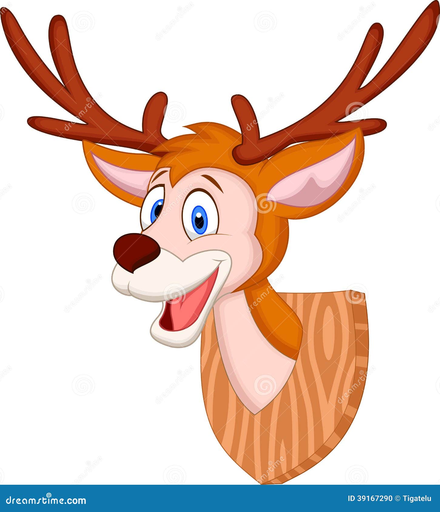 Bande Dessinée Principale De Cerfs Communs Illustration de Vecteur ...