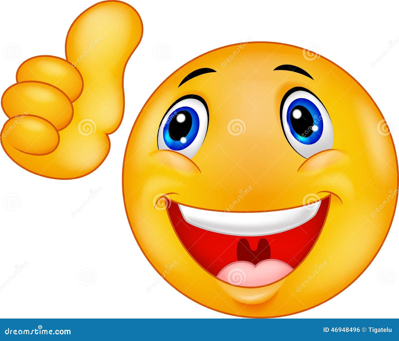 Bande Dessinée Smiley Emoticon Face Heureux Illustration de Vecteur ...