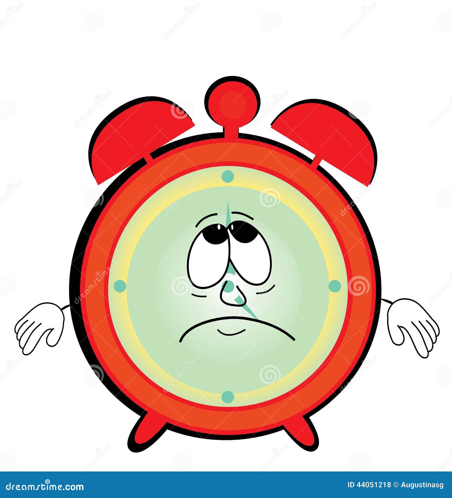 Bande Dessinée Triste De Réveil Illustration Stock - Illustration du ...