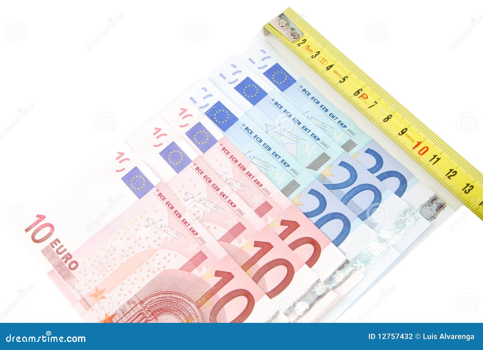 Bande Escamotable Et Euro Factures Photo stock - Image du devise ...