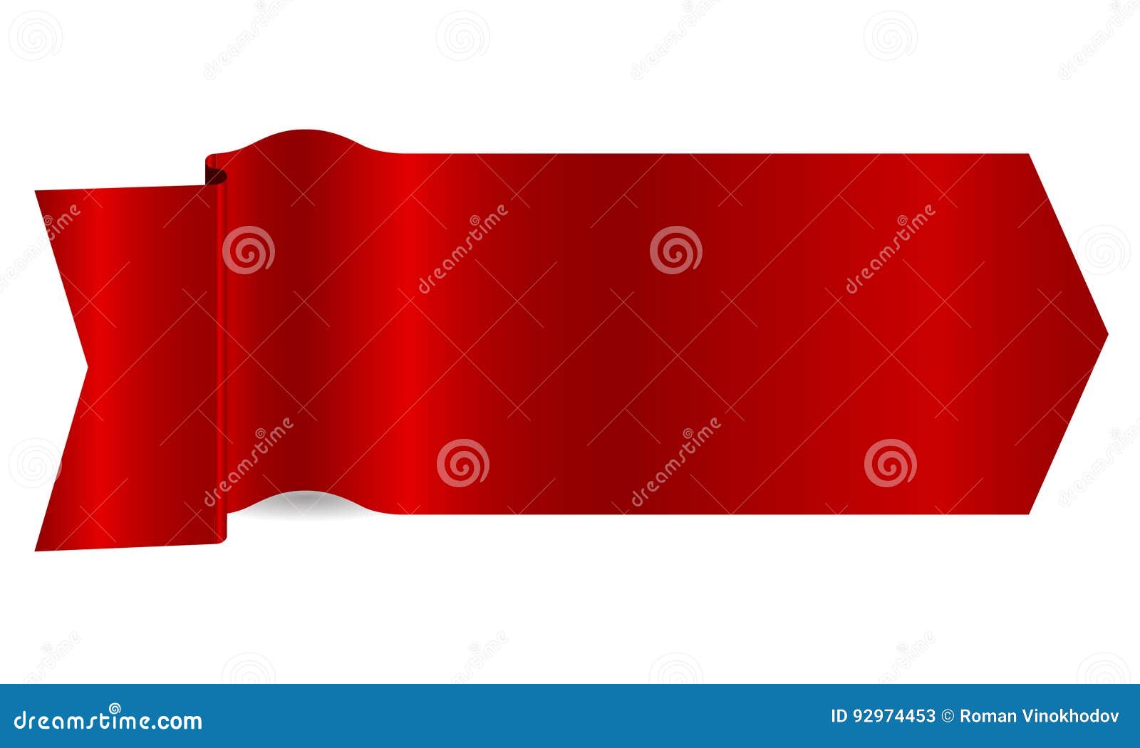 Bande rouge illustration de vecteur. Illustration du invitation - 92974453