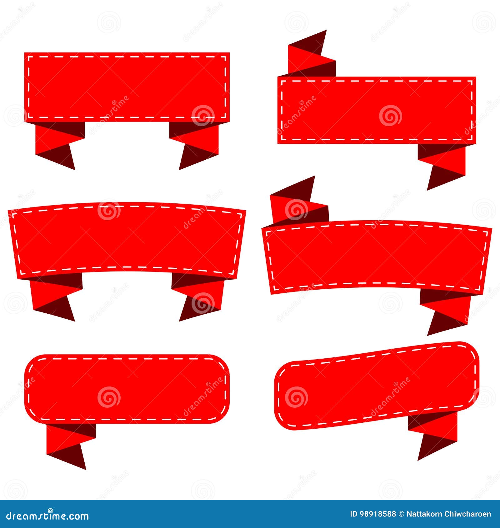 Bande rouge illustration de vecteur. Illustration du indicateur - 98918588