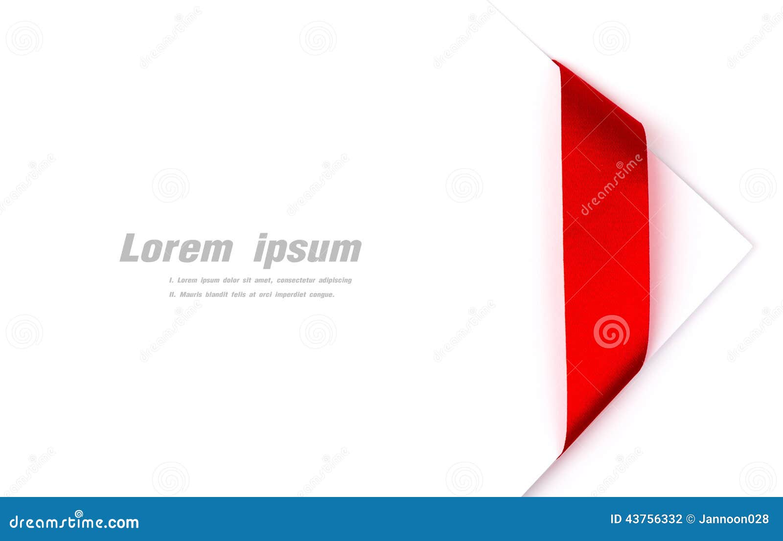 Bande Rouge D'isolement Sur Le Fond Blanc Illustration Stock ...