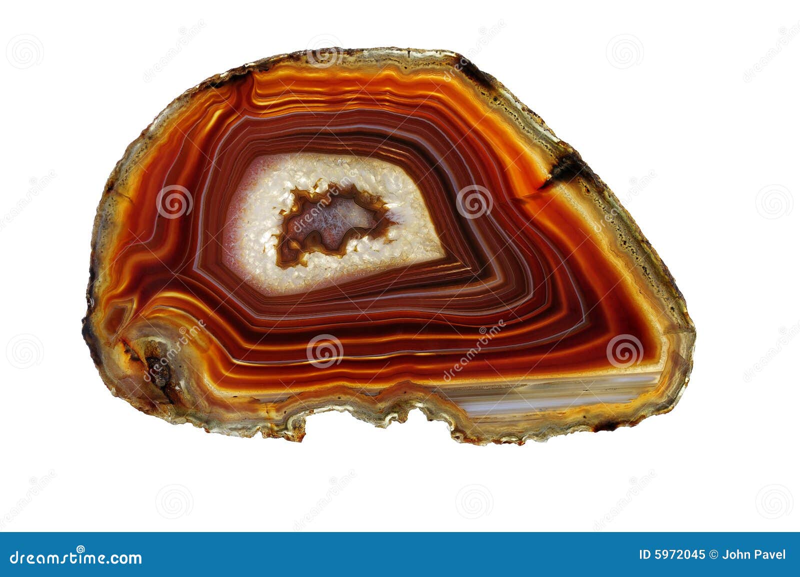 Banded Agate -- Scottish Pebble Stock Image - Image of light, material ...