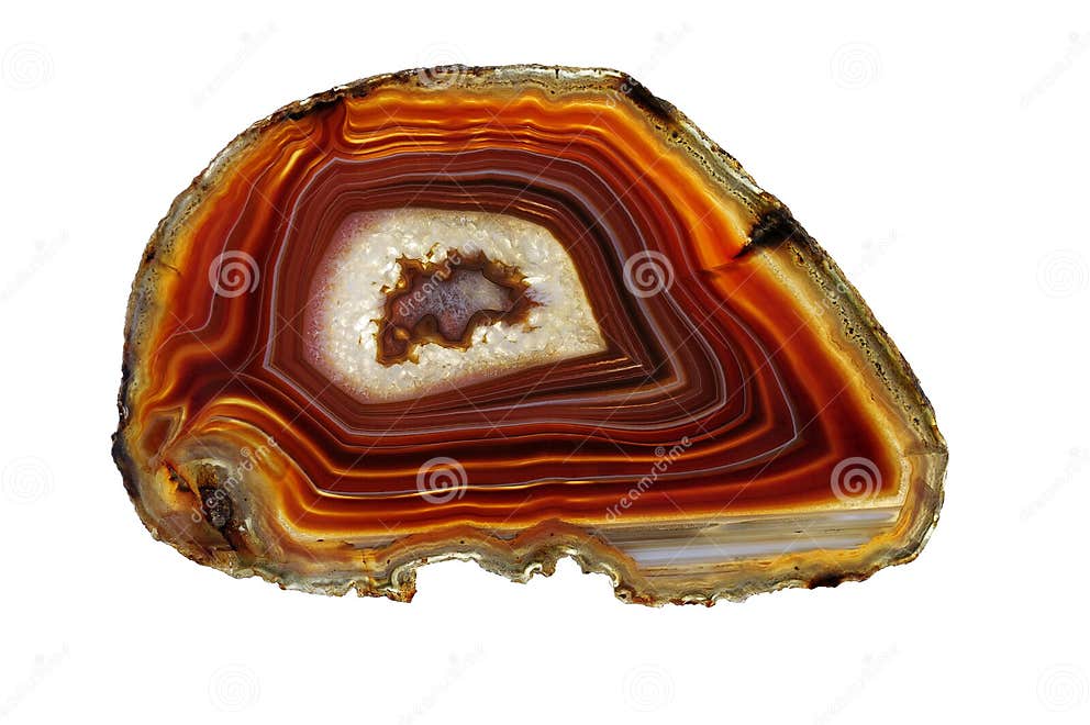Banded Agate -- Scottish Pebble Stock Image - Image of light, material ...