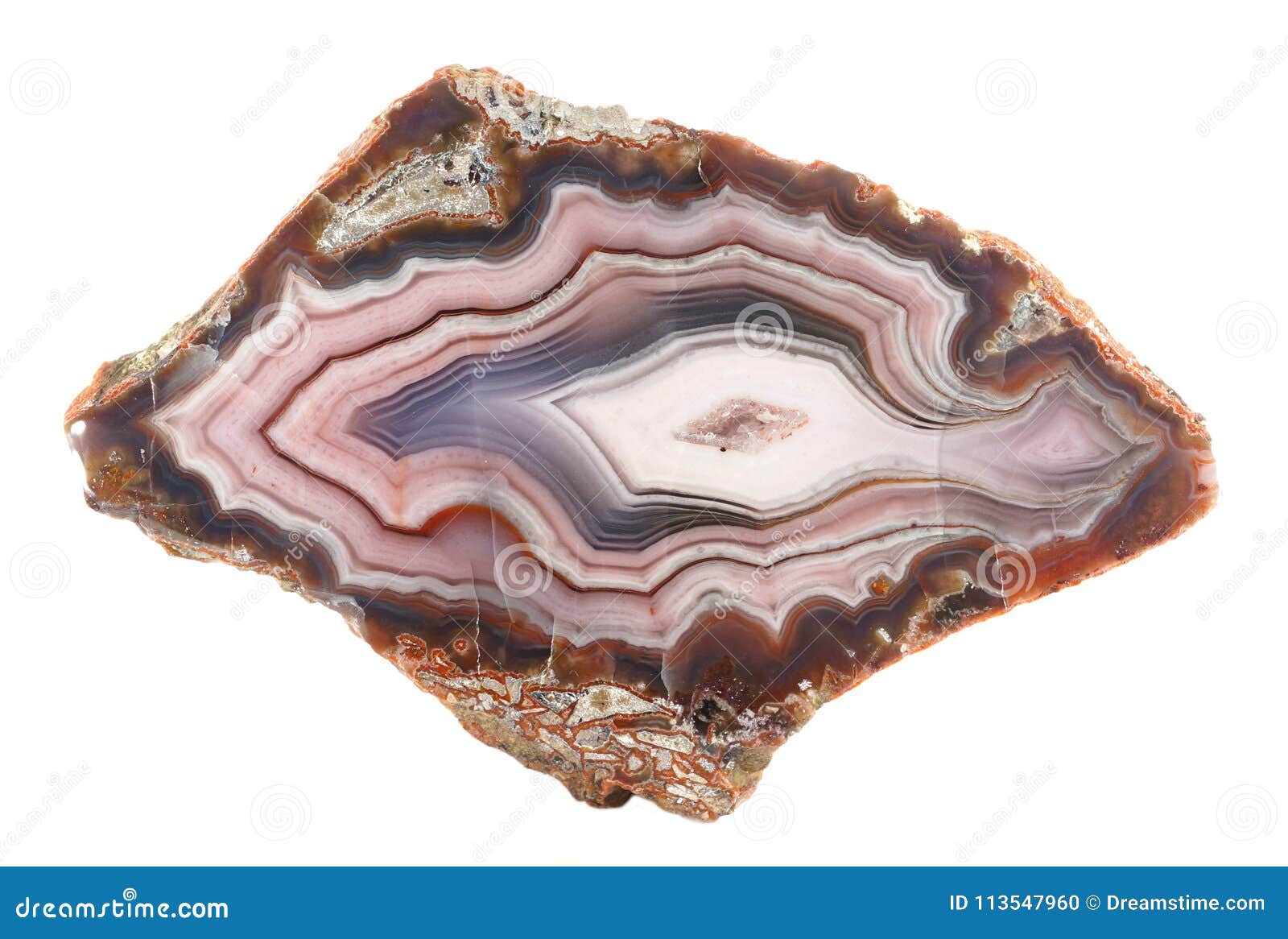 Banded Agate specimen stock photo. Image of marble, closeup - 113547960