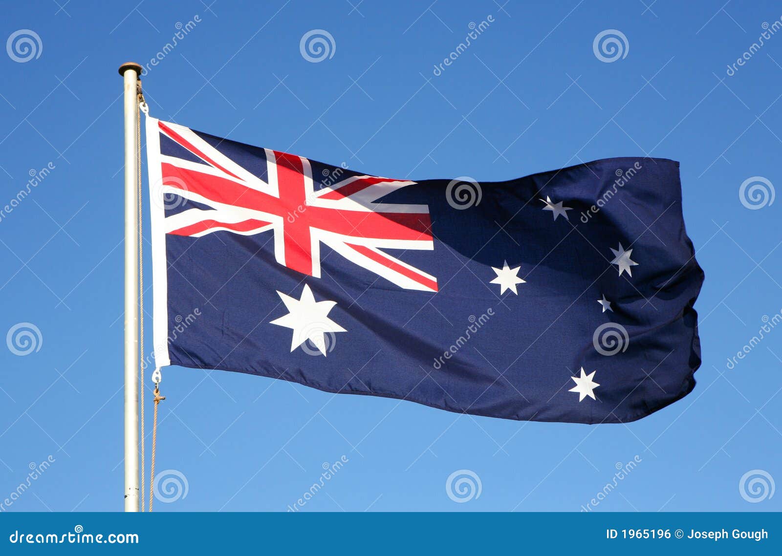 Bandeira australiana foto de stock. Imagem de naturalizado - 1965196