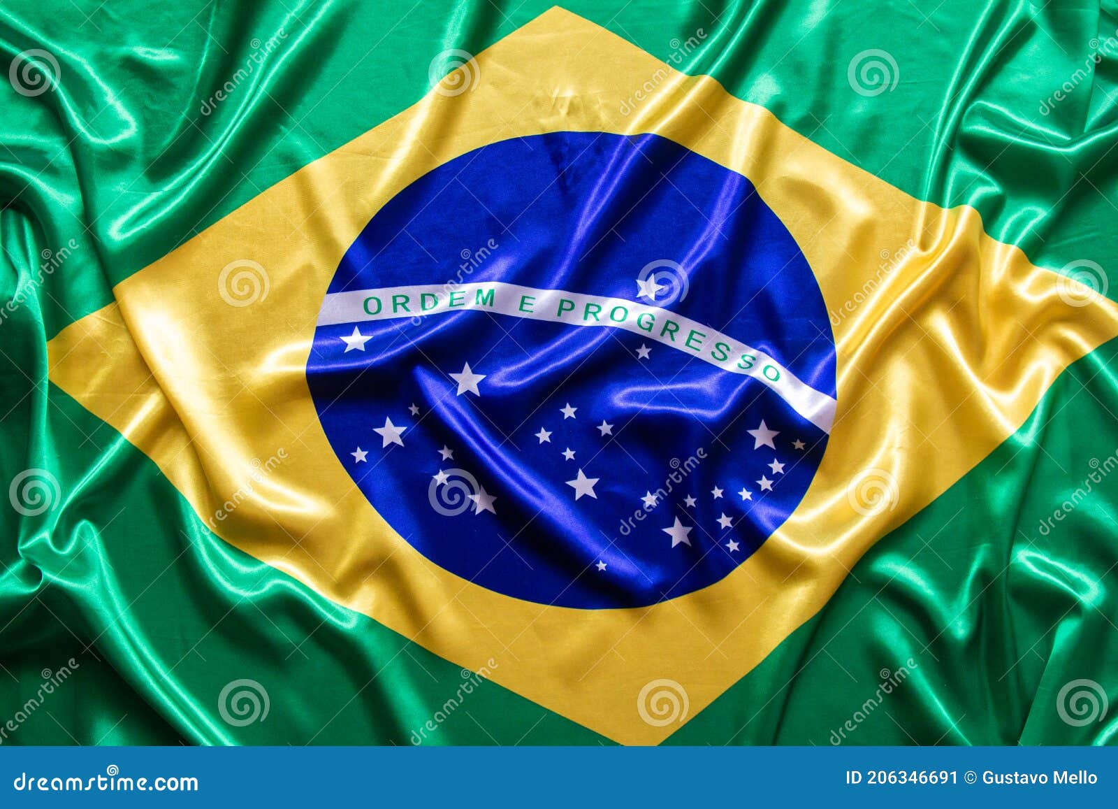 Bandeira Brasileira Com Textura. Brasil Imagem de Stock - Imagem de ...