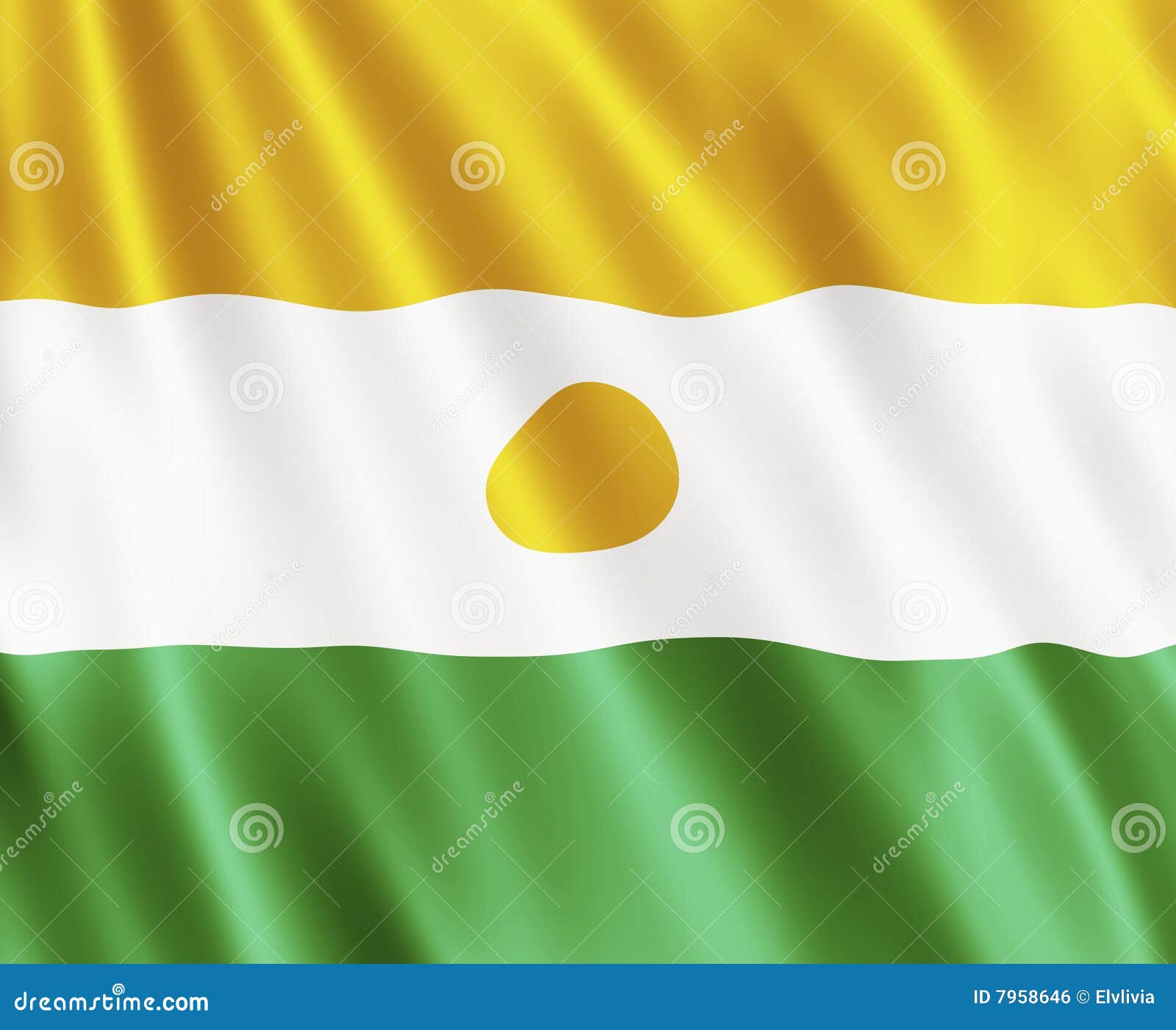 Bandeira Da República De Niger Ilustração Stock - Ilustração de ...