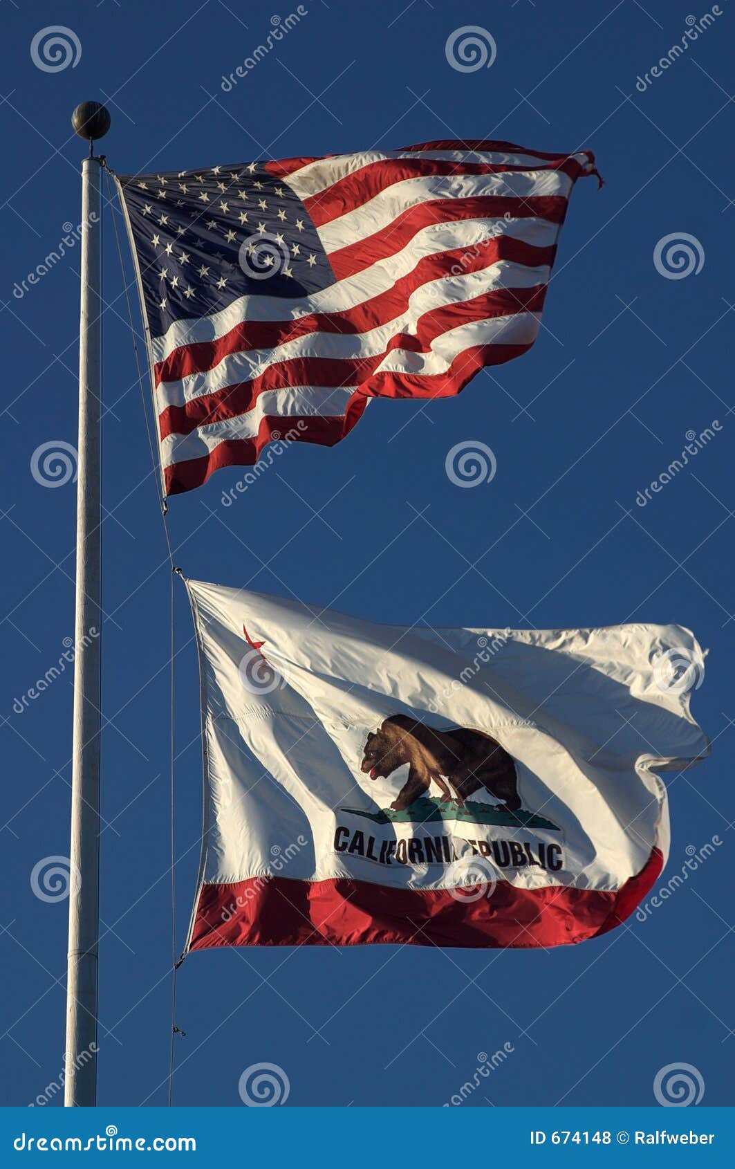 Bandeira de Califórnia foto de stock. Imagem de bandeiras - 674148