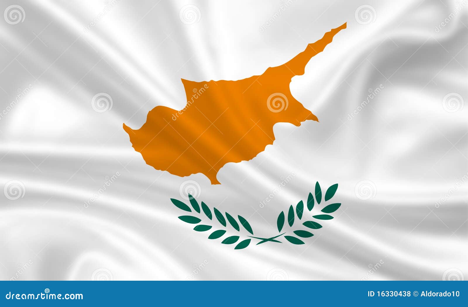 Bandeira de Chipre ilustração stock. Ilustração de listra - 16330438