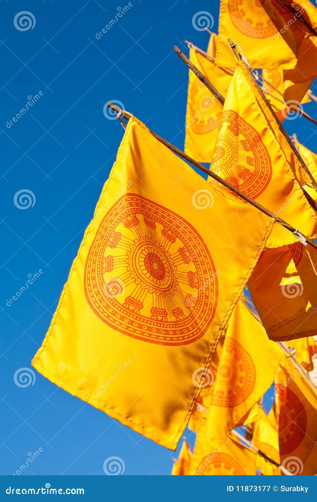 Bandeira De Dhammajak, Símbolo Do Buddhism Imagem de Stock - Imagem de cultura, bandeiras: 11873177