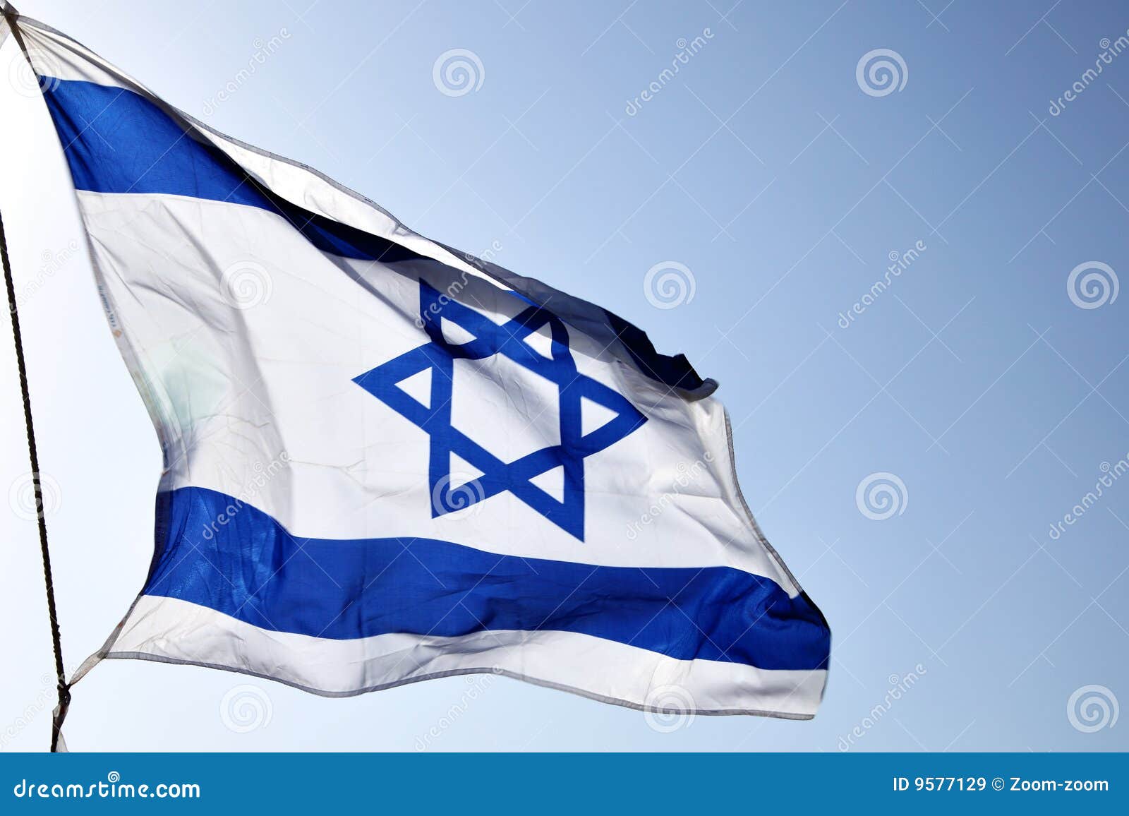 Bandeira de Israel imagem de stock. Imagem de seda, david - 9577129