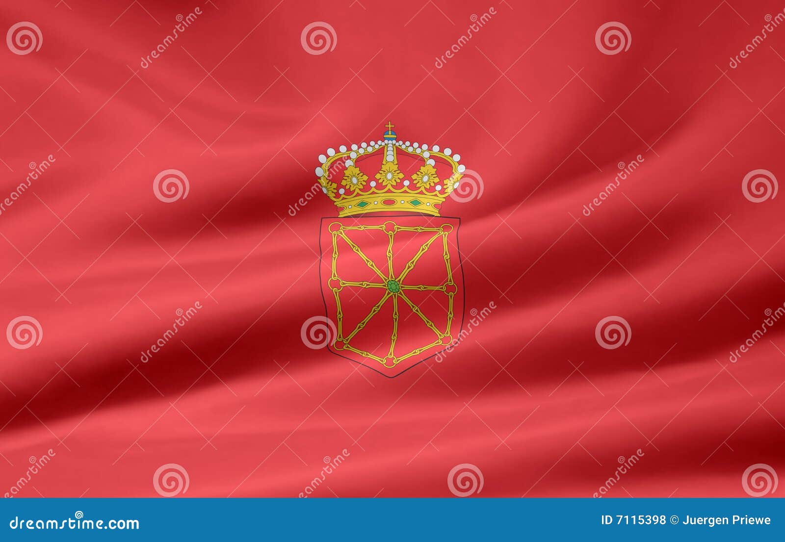 Bandeira De Navarra - Spain Ilustração Stock - Ilustração de ...