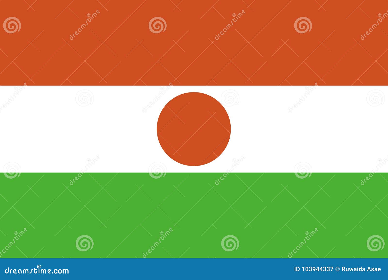 Bandeira Bandeira De Niger, Niger Do Vetor Ilustração do Vetor ...