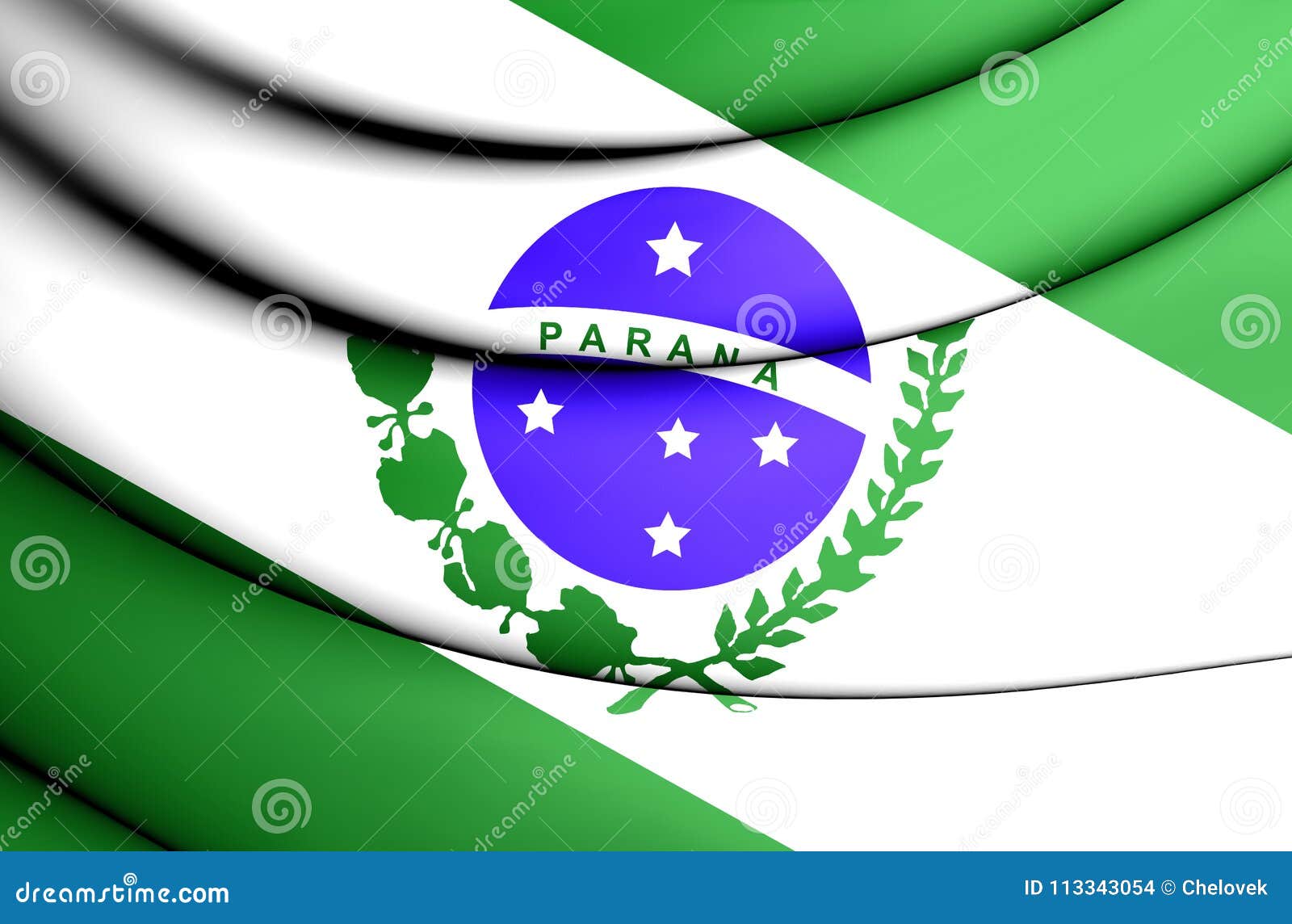Bandeira de Parana, Brasil ilustração stock. Ilustração de brasileiro ...