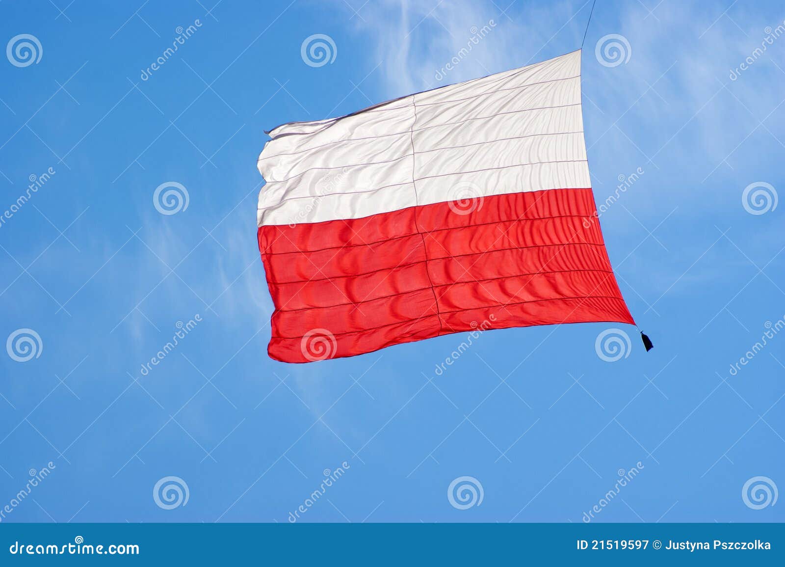 Bandeira de Poland imagem de stock. Imagem de bandeira - 21519597