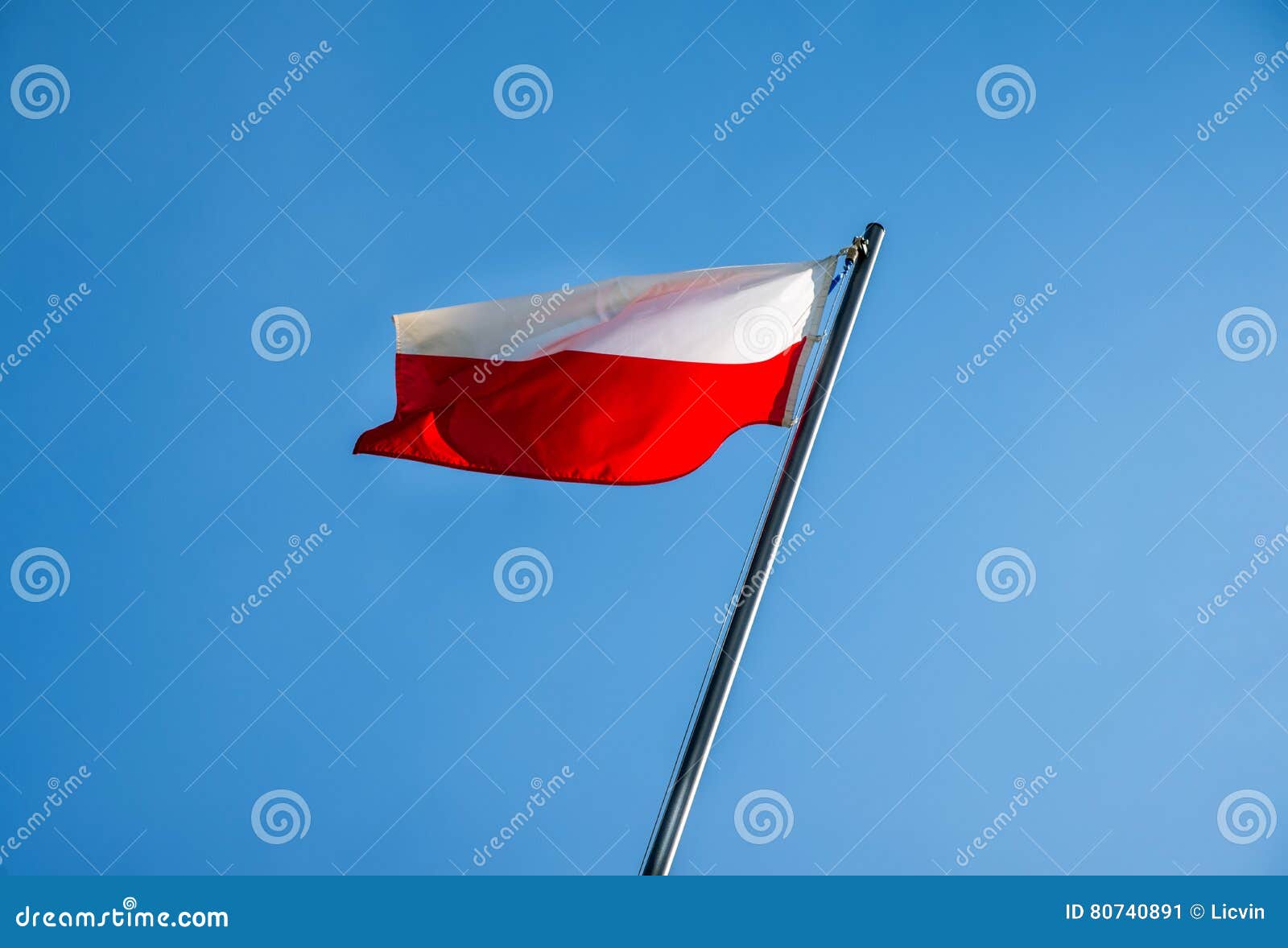 Bandeira de Poland imagem de stock. Imagem de ondulado - 80740891