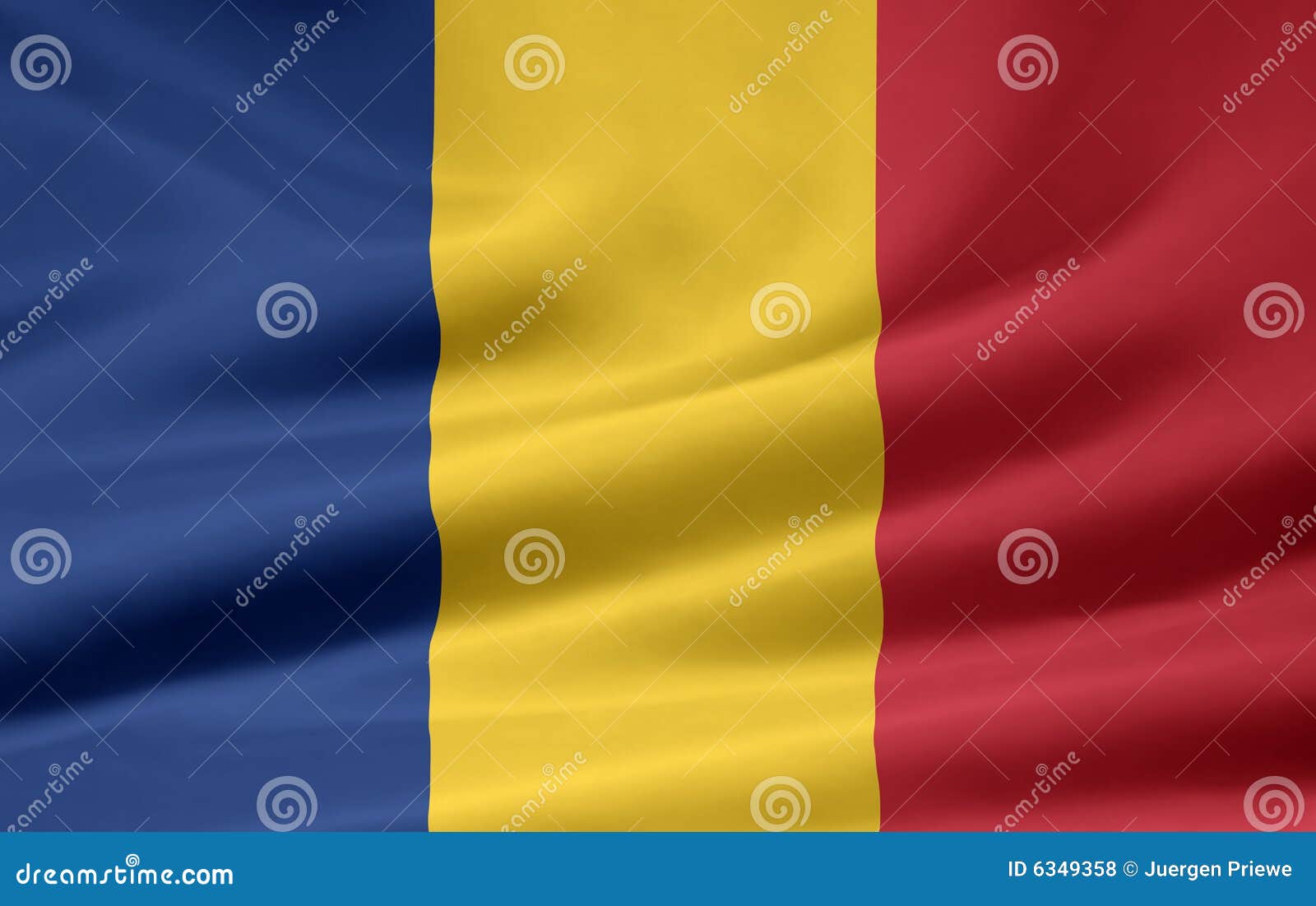 Bandeira de Romania ilustração stock. Ilustração de patriotismo - 6349358