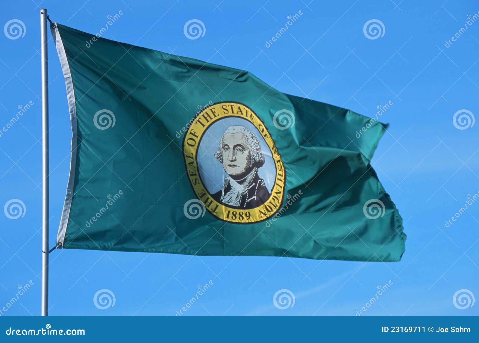 Bandeira de Washington imagem de stock. Imagem de bandeiras - 23169711