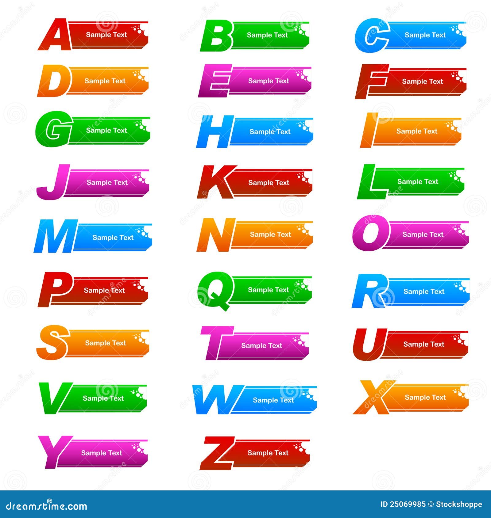 Bandeira do alfabeto ilustração do vetor. Ilustração de colagem - 25069985