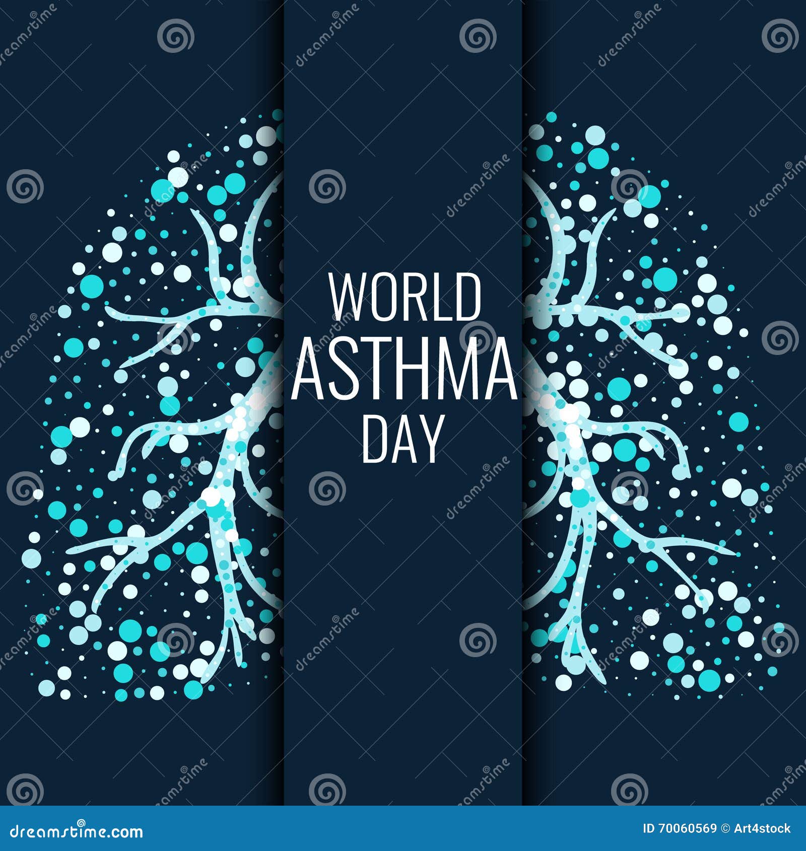 Bandeira Do Dia Da Asma Do Mundo Ilustração do Vetor - Ilustração de ...