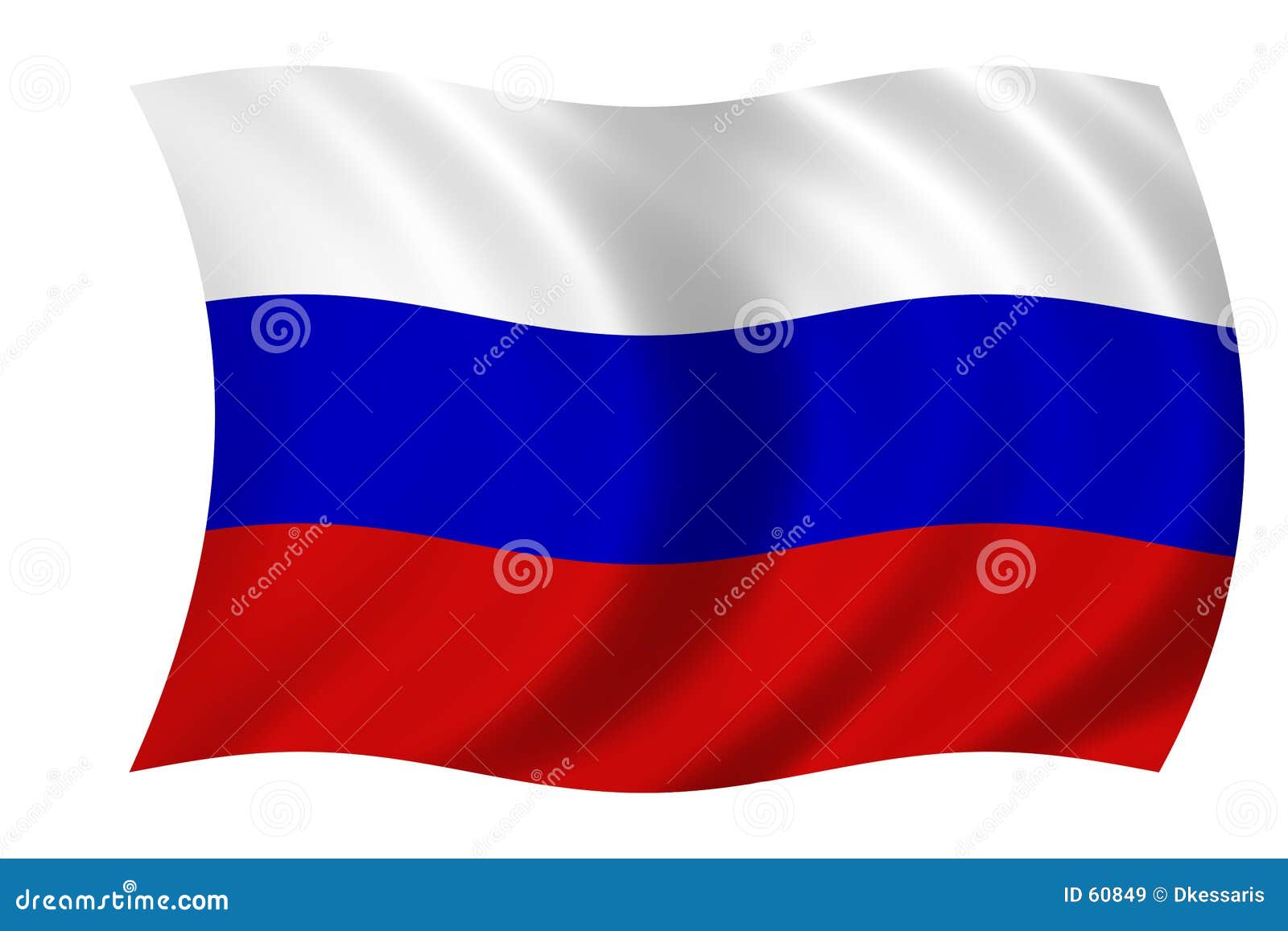 Bandeira do russo ilustração stock. Ilustração de emblema - 60849