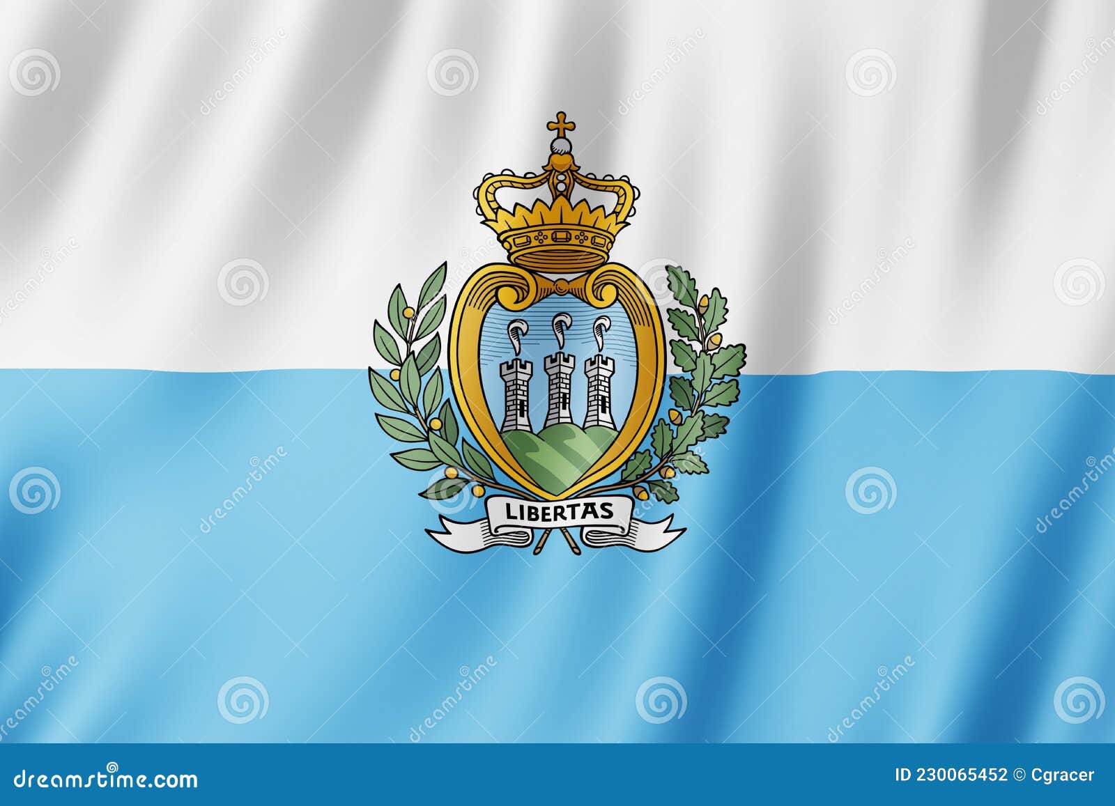 Bandeira San Marino Ilustração Stock Ilustração De Independência