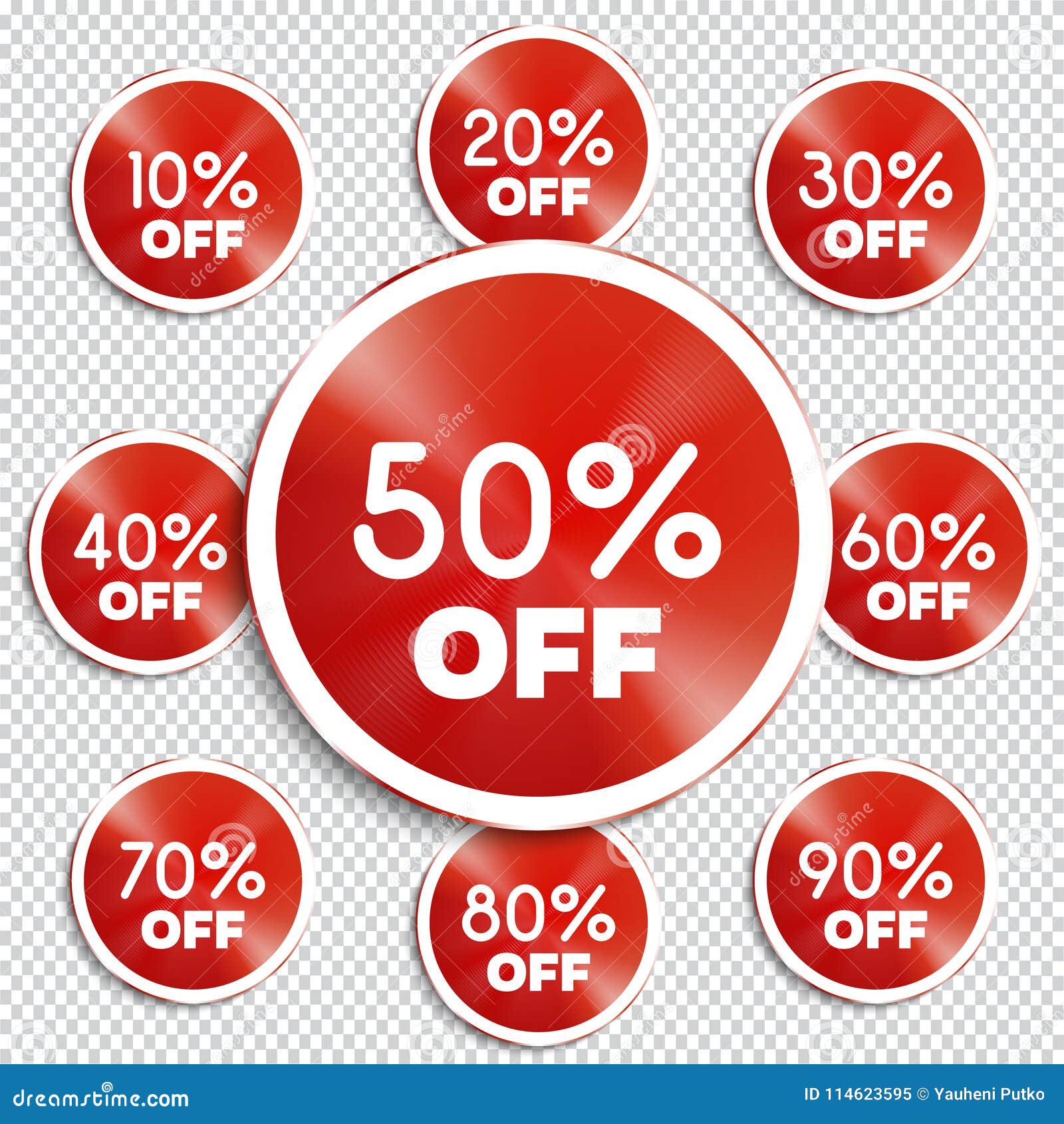 Bandeiras Do Disconto -10% -20% -30% -40% -50% -60% -70% -80% -90% Fora ...