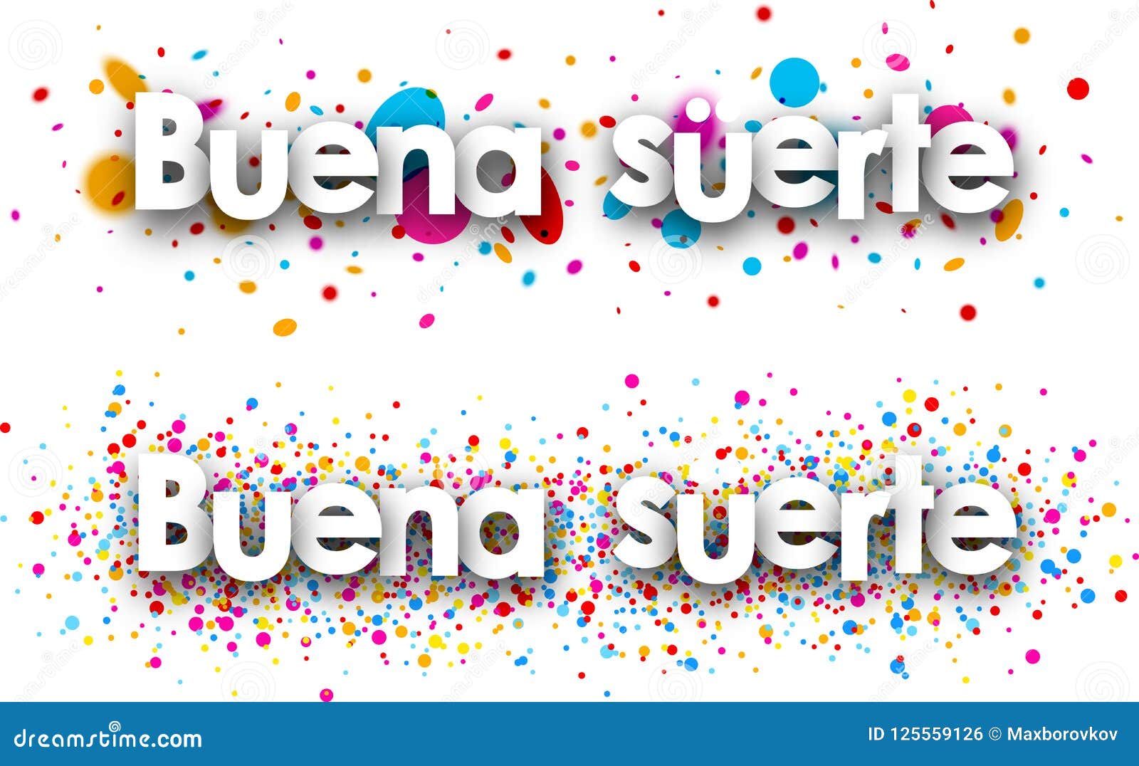 Bandeiras Do Papel Da Boa Sorte Ilustração do Vetor - Ilustração de ...