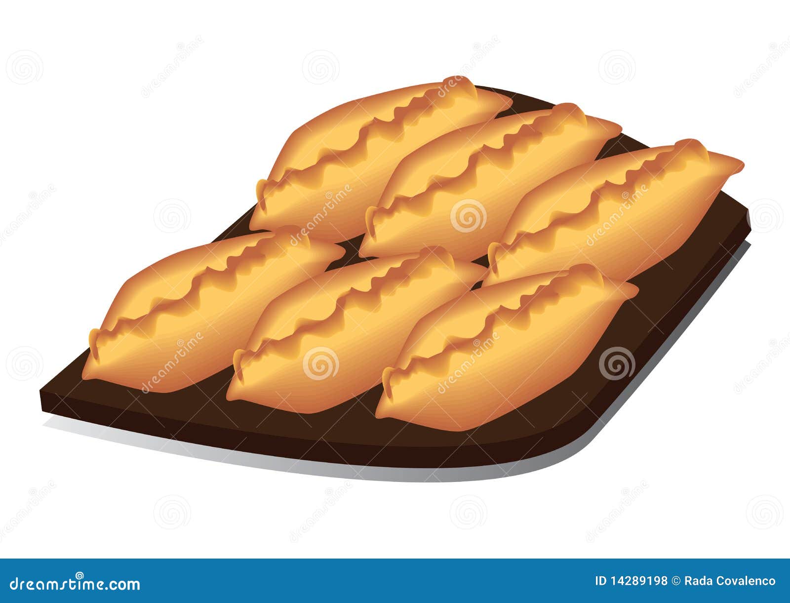 Bandeja Con Las Empanadas Ilustraciones Stock, Vectores, Y Clipart – (4 ...