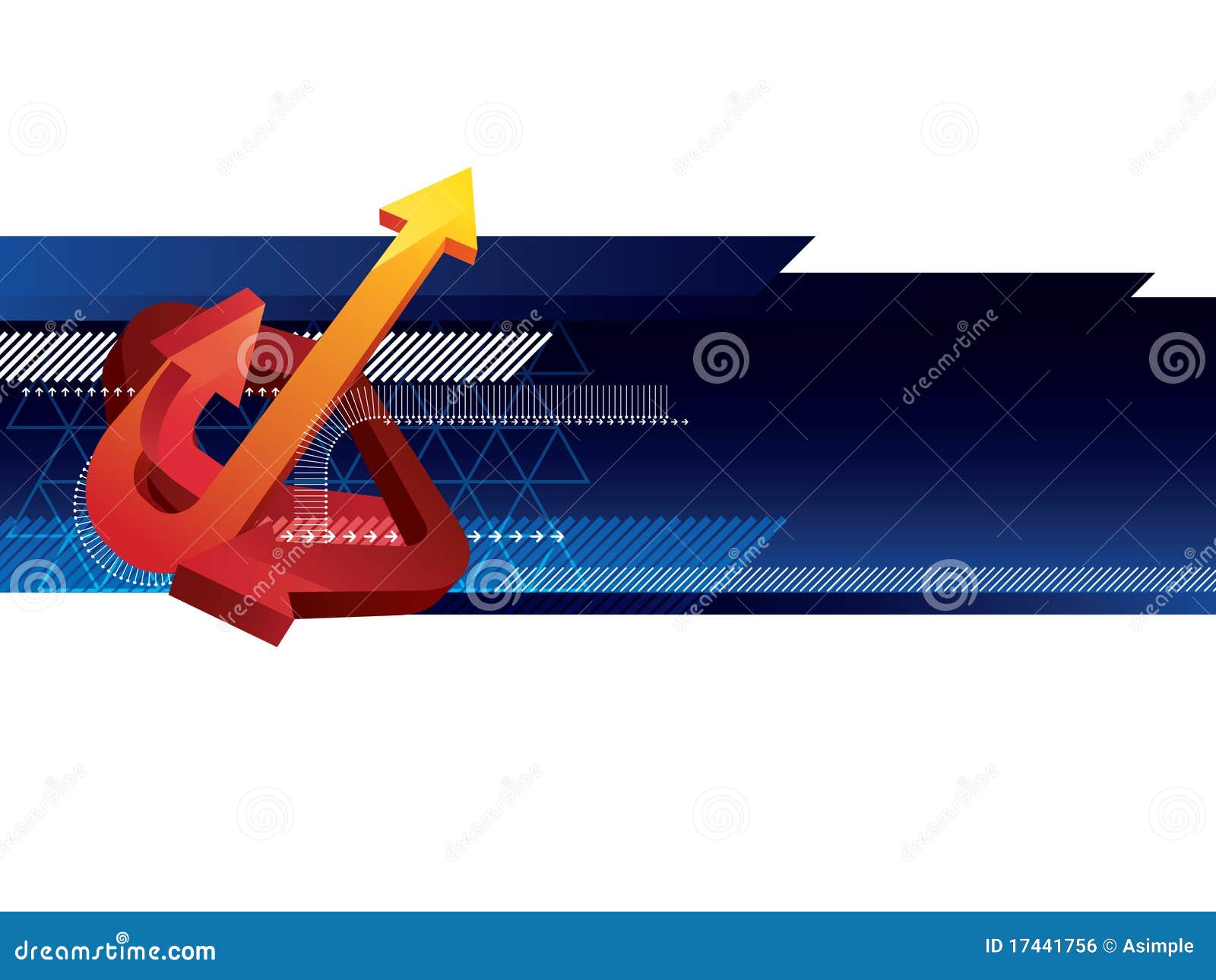 Bandera abstracta ilustración del vector. Ilustración de flecha - 17441756