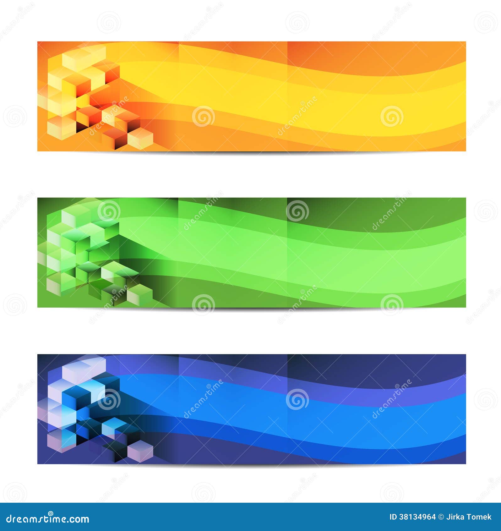 Bandera Abstracta Horizontal Del Vector. Ilustración del Vector ...