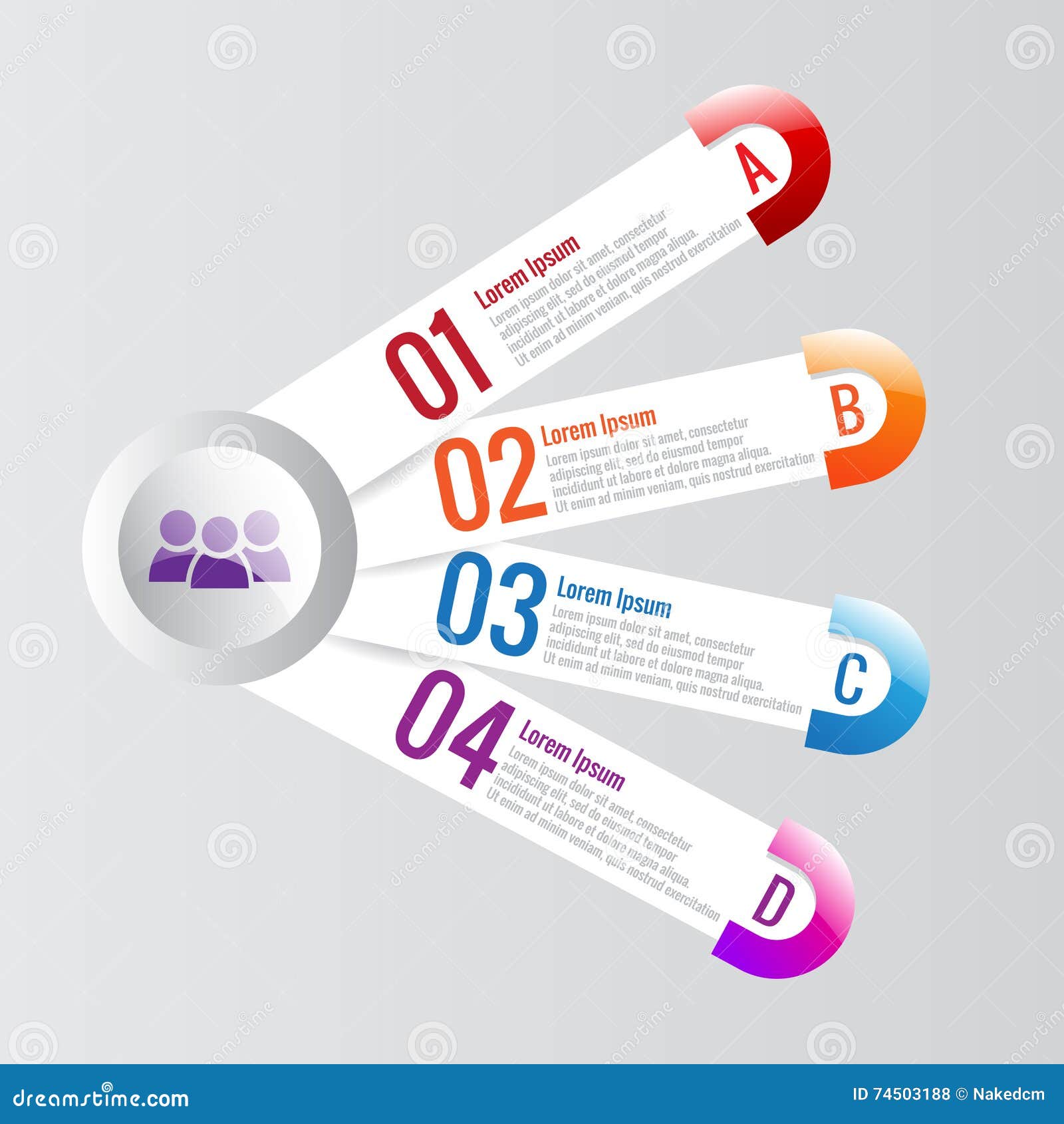 Bandera Abstracta Moderna Infographic Ilustración del Vector ...