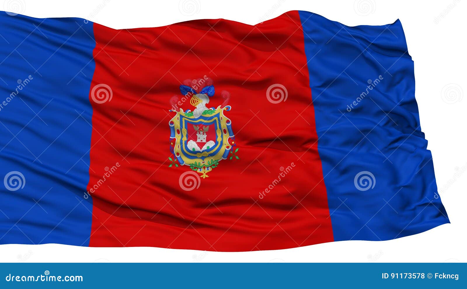 Bandera Aislada De La Ciudad De Quito Foto de archivo - Imagen de ...